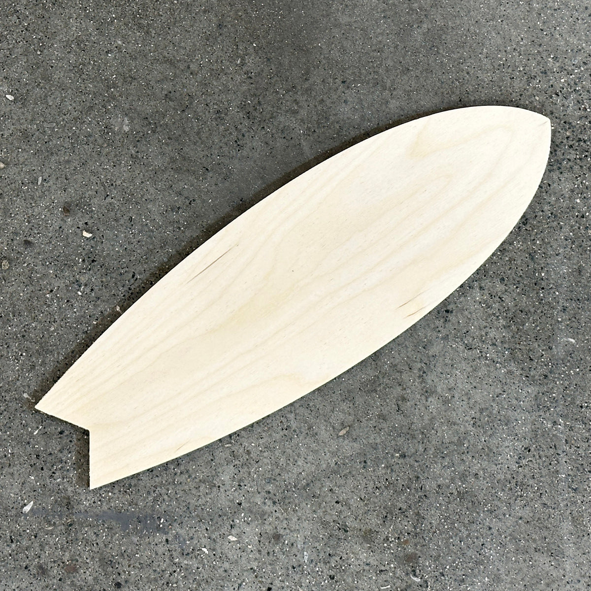 16x5" Small Fishtail Surfboard Wood Shape Blank - 1/2" Thick — Crafted ...