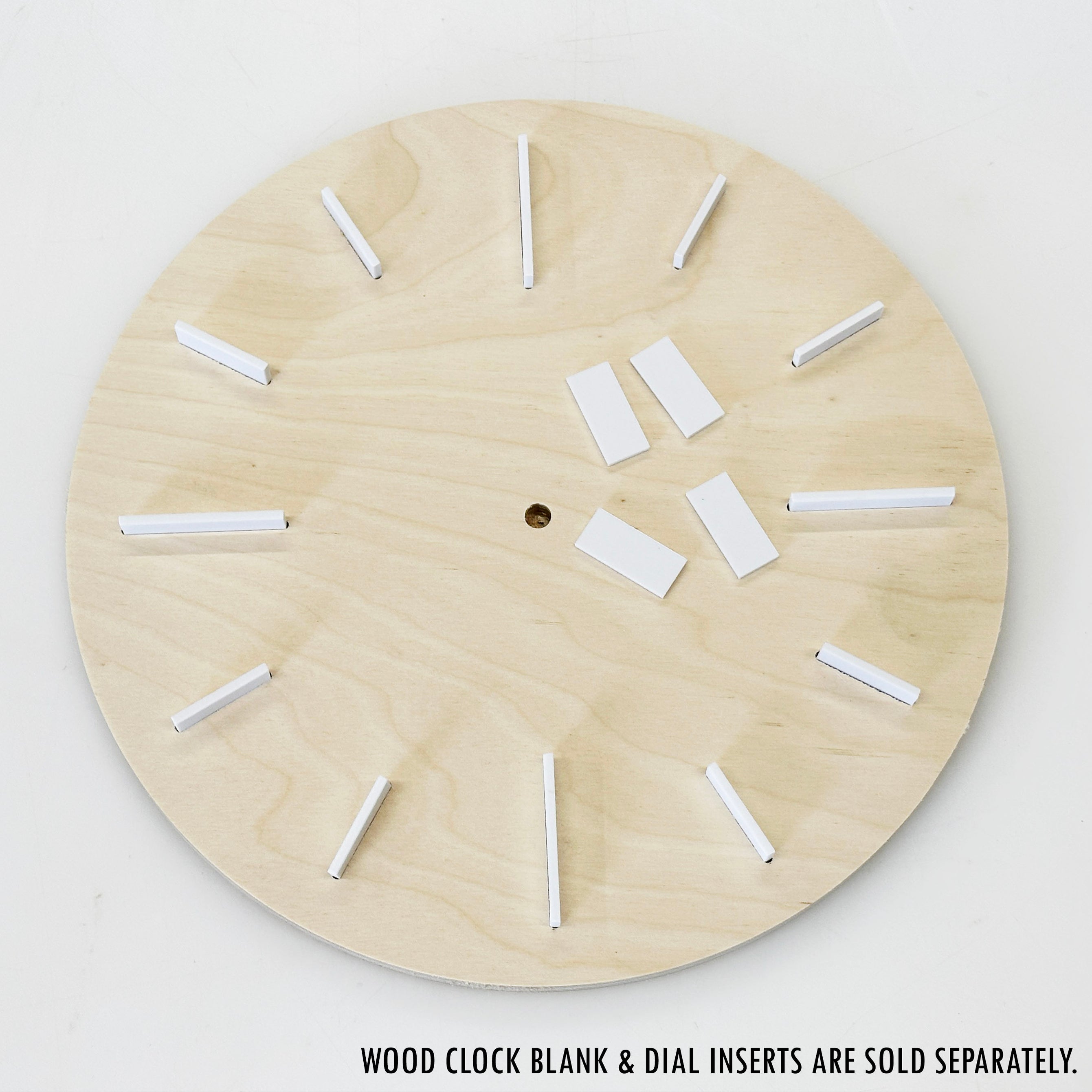 1/8" Acrylic Clock Dial / Tick Inserts For Wood Clock Blank - White ...