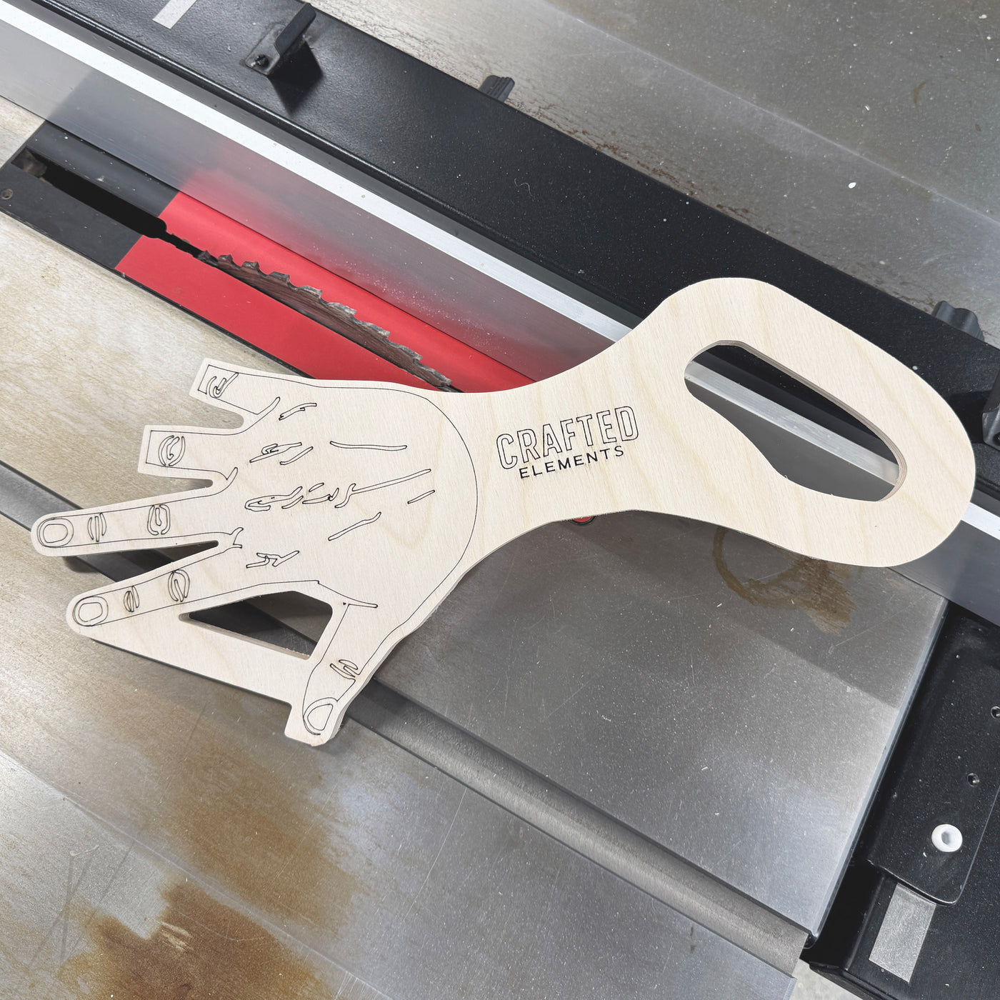 Missing Fingers Table Saw Push Stick — Crafted Elements