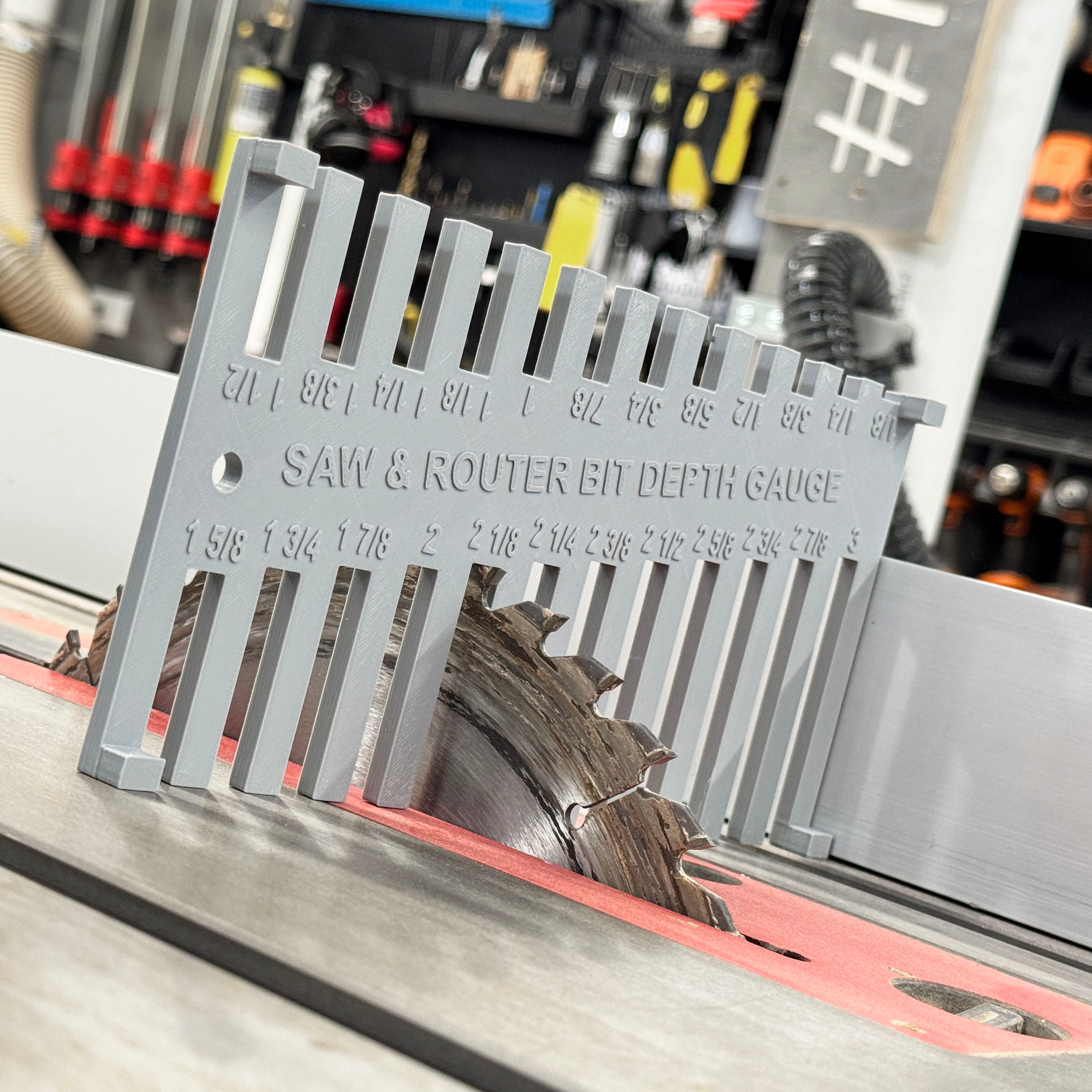 2-in-1 Saw & Router Bit Height Gauge — Crafted Elements