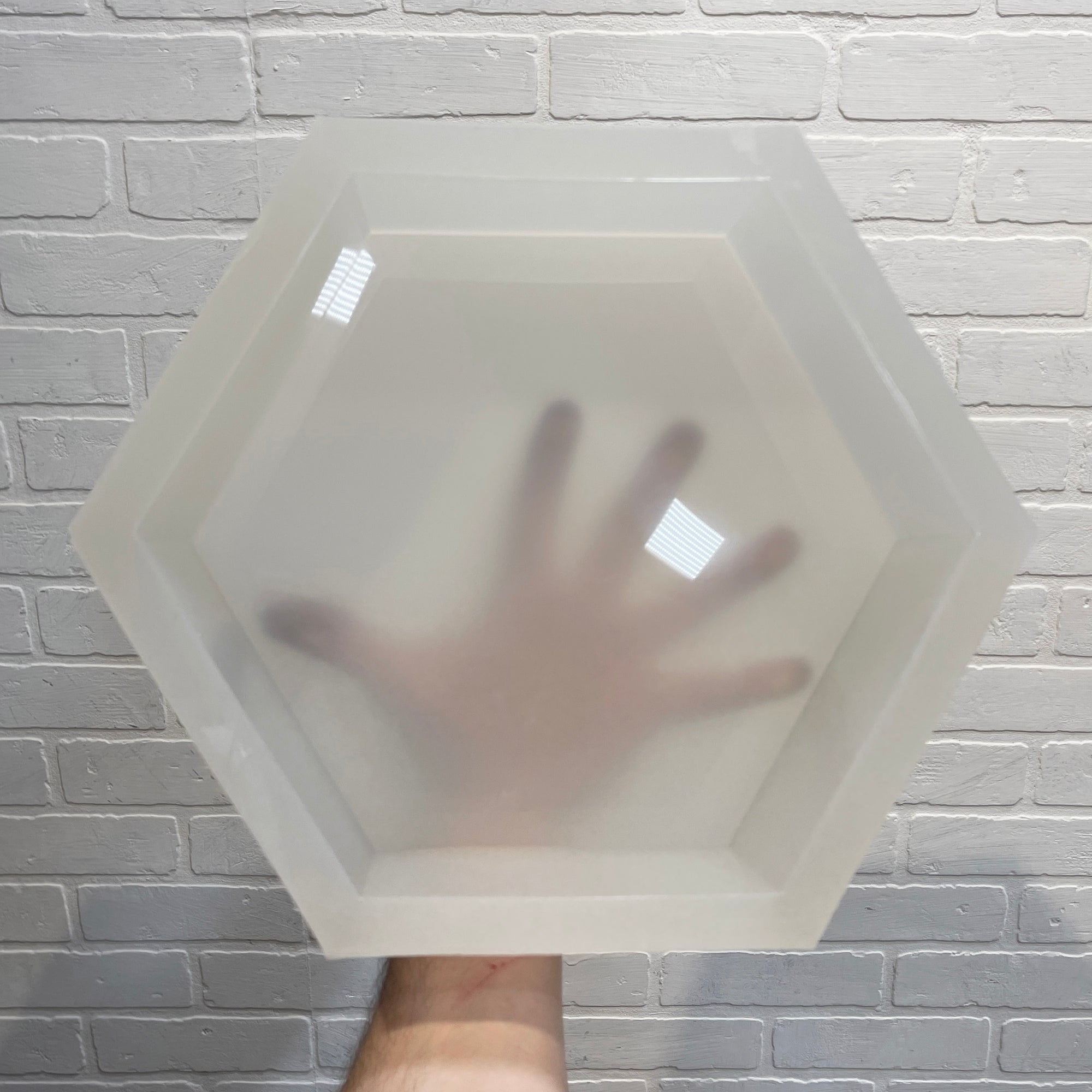 11.5x10x3.1" Hexagon Silicone Mold For Epoxy Resin - Deep Casting Mold ...