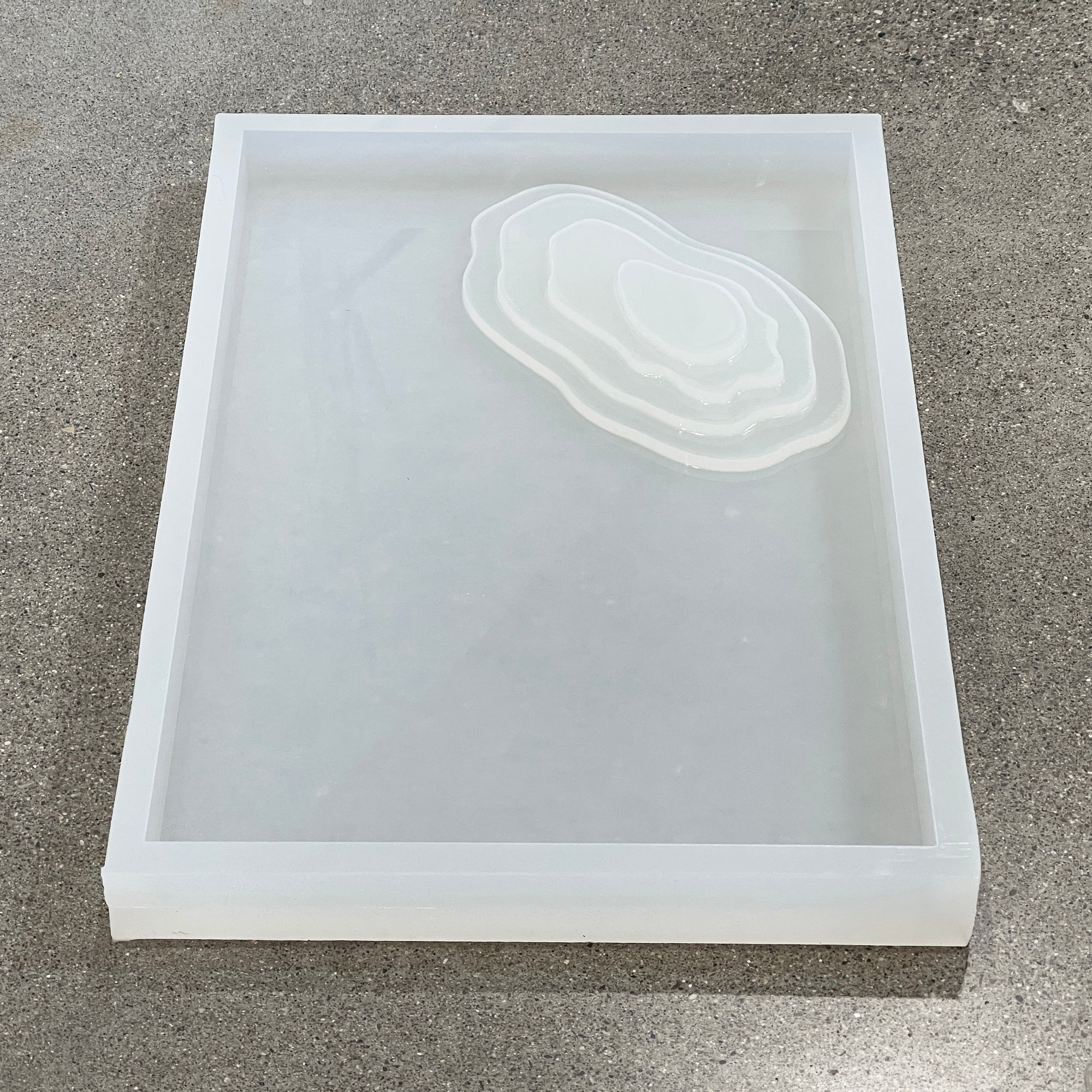 18x12x1.25" Tiered Lagoon Inlay 2 Silicone Mold - Charcuterie Board Mo ...