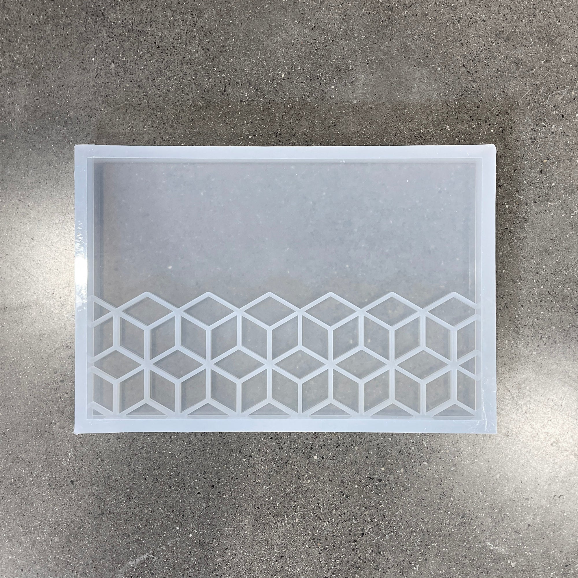 18x12x1.25" 3D Geometric Cubes Inlay 4 Silicone Mold - Charcuterie Boa ...