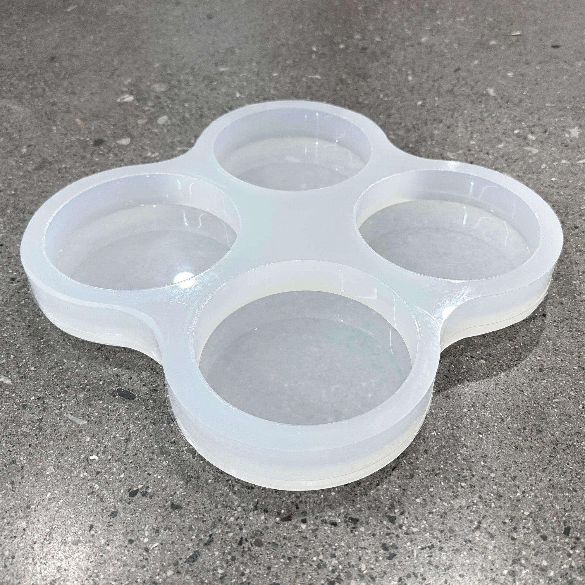 4.5x1" Thick 4 Coaster Silicone Mold - Round – Crafted Elements