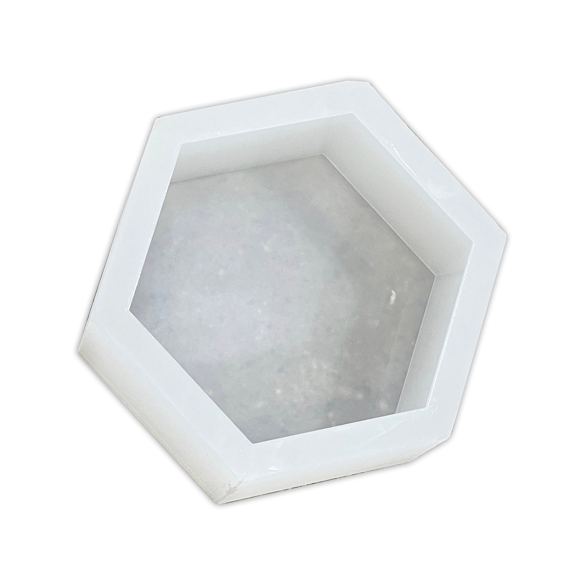 6.9x6x3.1" Hexagon Silicone Mold For Epoxy Resin - Deep Casting Mold ...