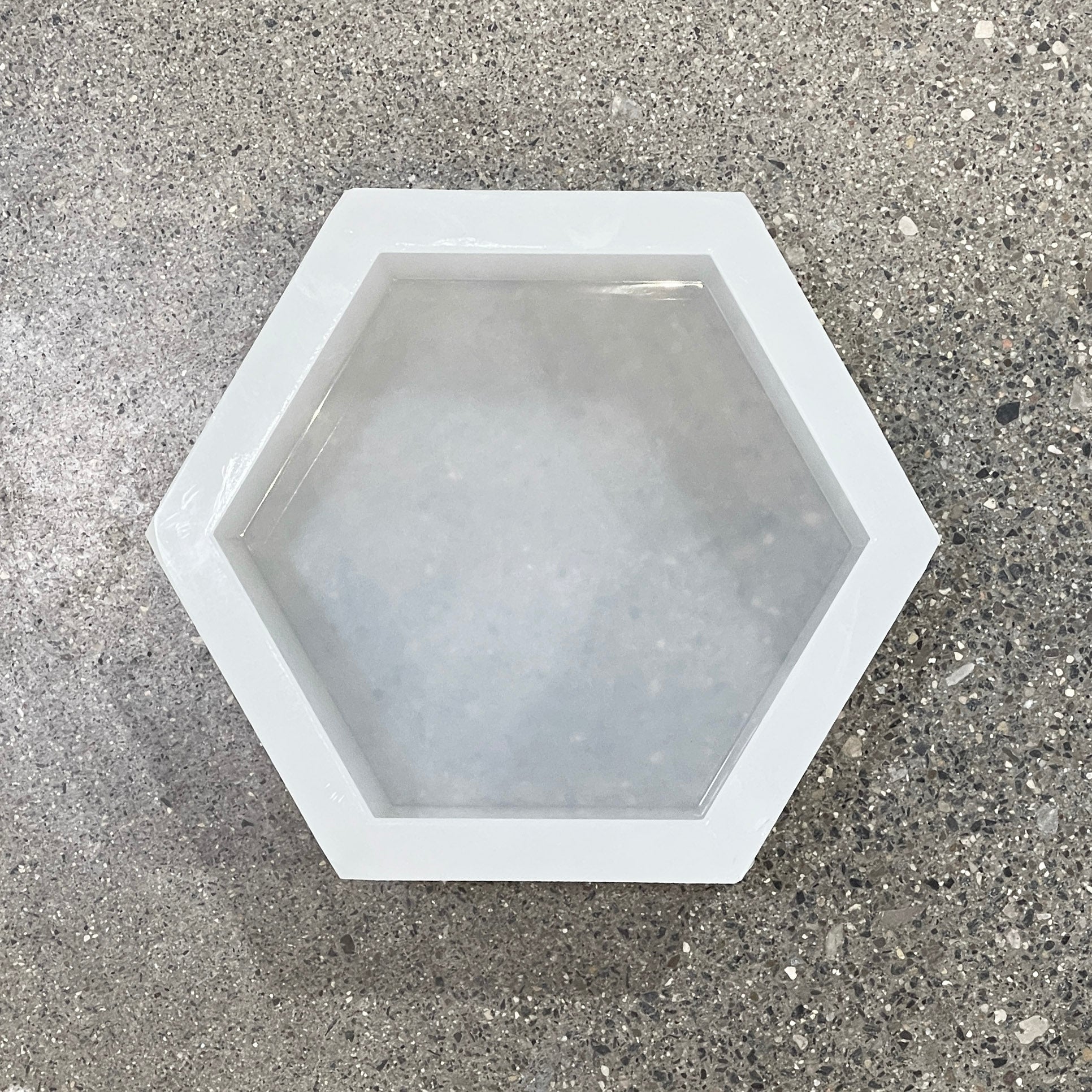 6.9x6x3.1" Hexagon Silicone Mold For Epoxy Resin - Deep Casting Mold ...