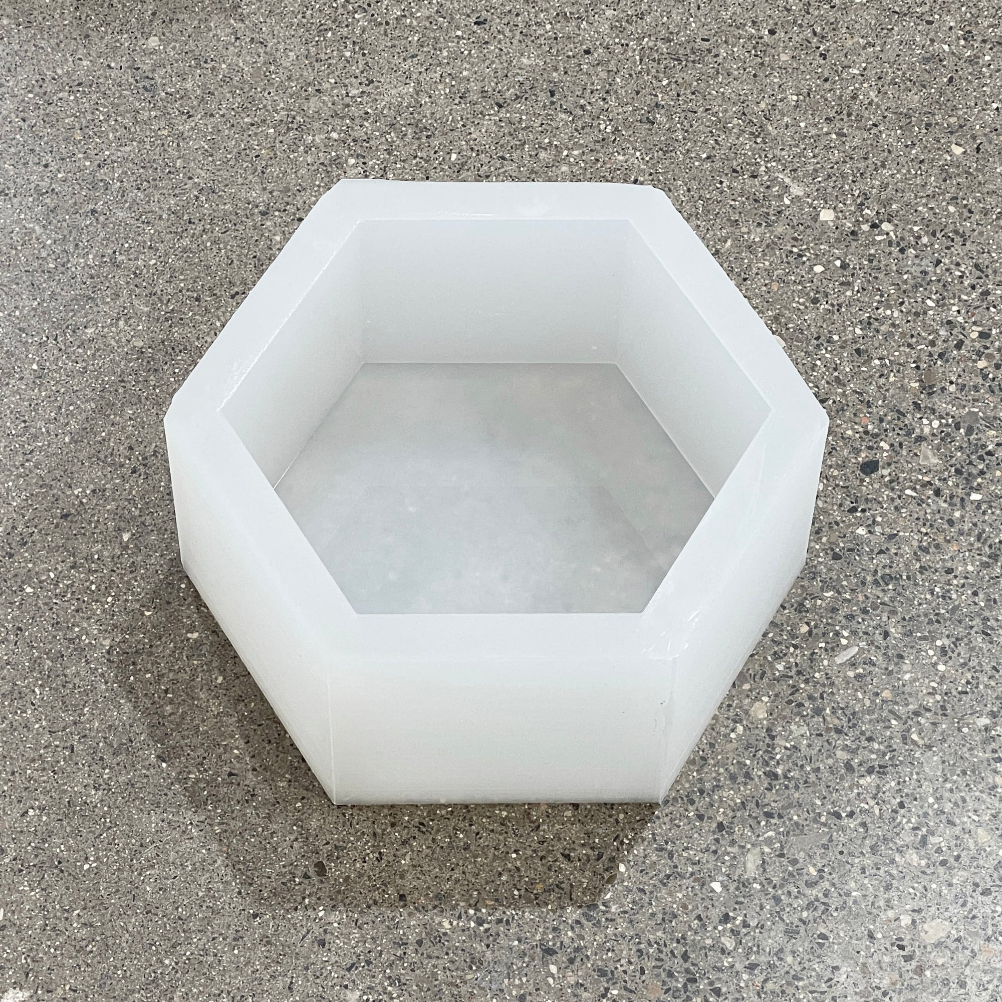 6.9x6x3.1" Hexagon Silicone Mold For Epoxy Resin - Deep Casting Mold ...
