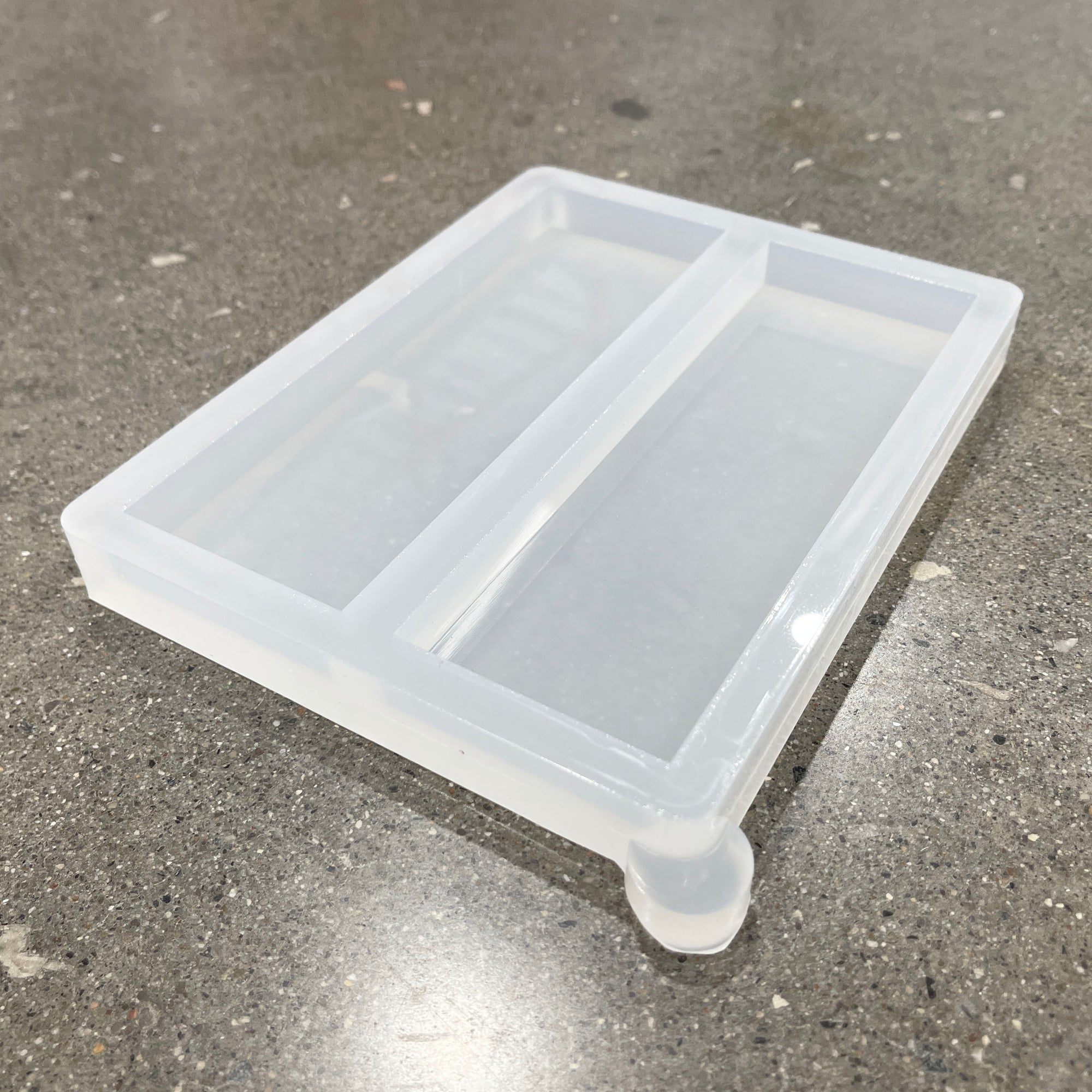 6x2x0.5" Dual Knife Scale Silicone Mold For Epoxy Resin - Double Cavit ...