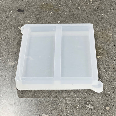 6x2x0.5" Dual Knife Scale Silicone Mold For Epoxy Resin - Double Cavit ...