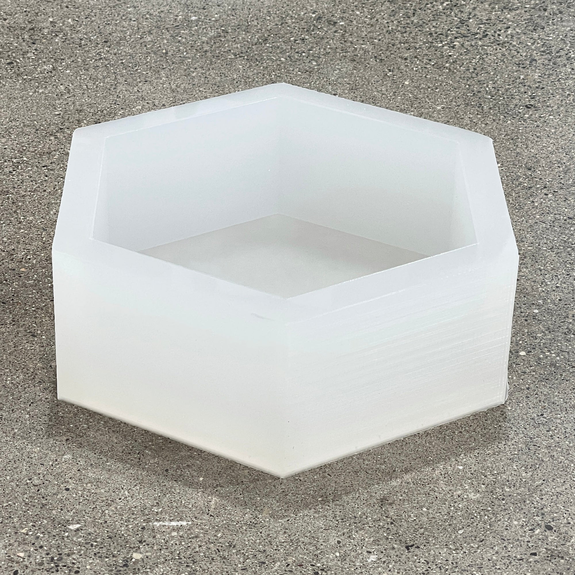 9.2x8x3.1" Hexagon Silicone Mold For Epoxy Resin - Deep Casting Mold ...