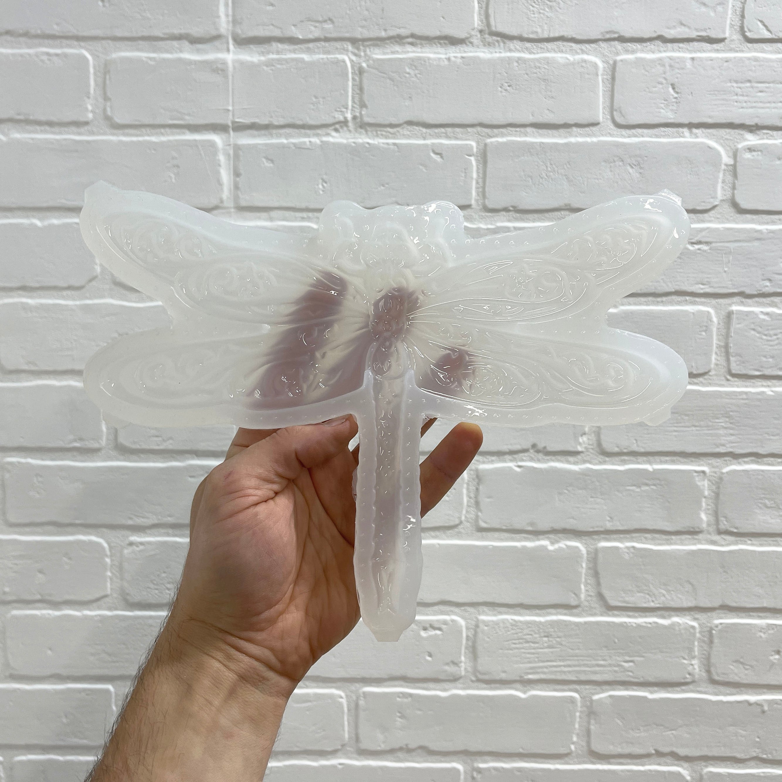 10.2x7.0x0.6" Dragonfly Relief 1 Silicone Mold — Crafted Elements