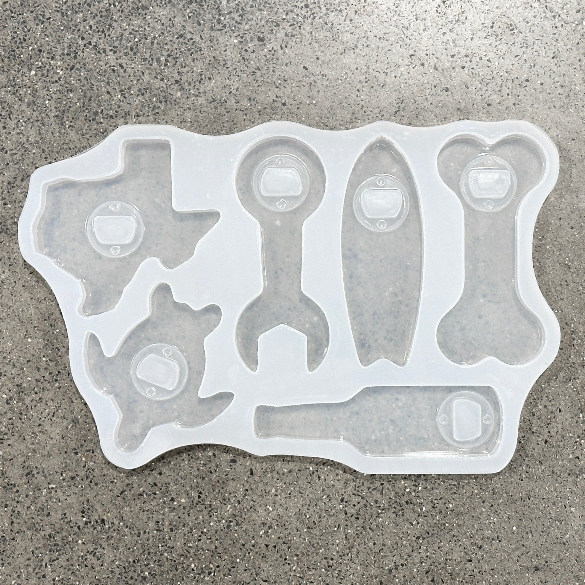 6 Bottle Opener Set #2 Silicone Mold - Extra Thick & Durable Mold - 3 ...