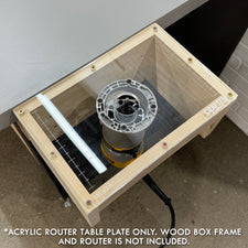 Dewalt (DWP611/DCW600B) Palm/Trim Router Table Plate — Crafted Elements