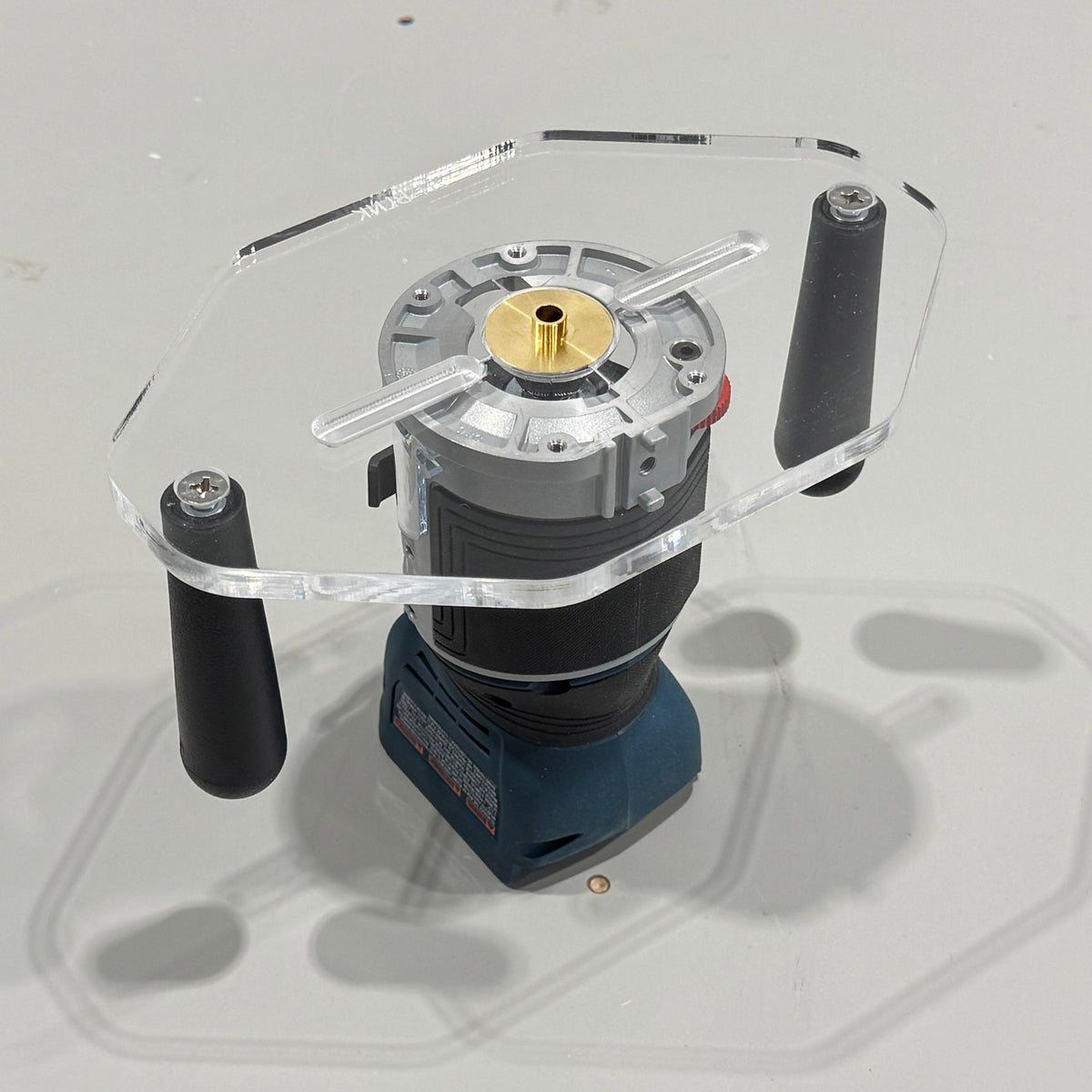 Blank Universal Palm/Trim Router Base Plate - Two Handle — Crafted Elements