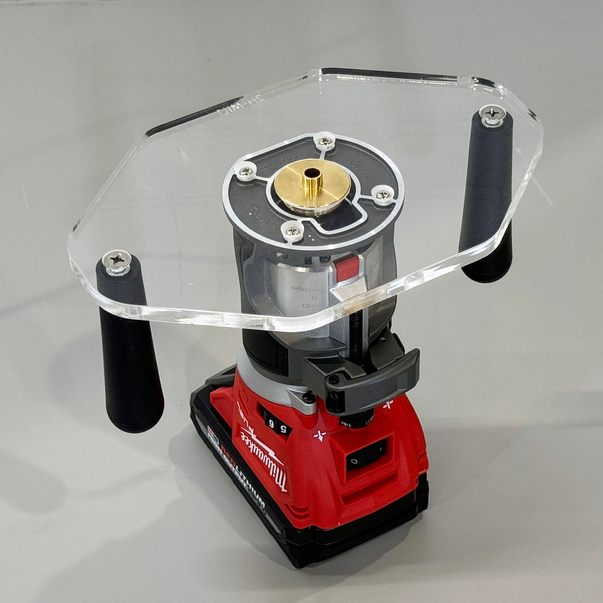 Milwaukee M18 (2723-20) Palm/Trim Router Base Plate - Two Handle ...