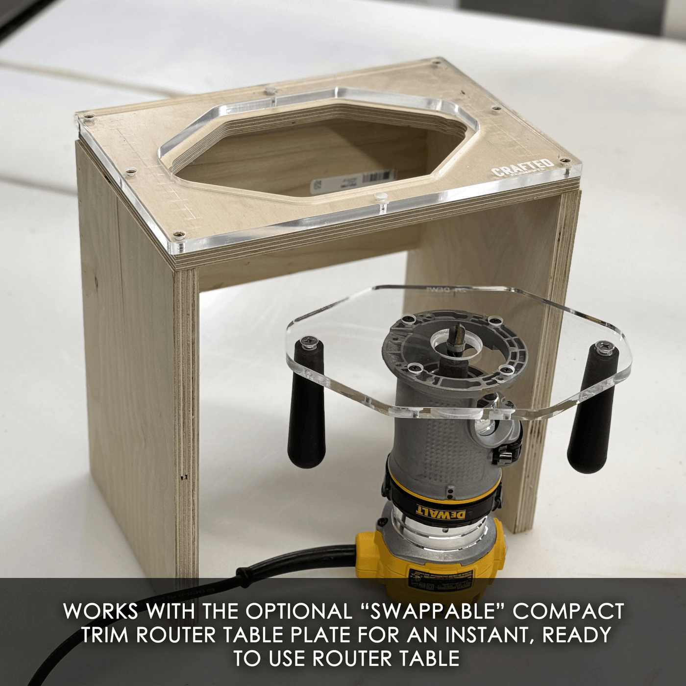 Dewalt (DWP611/DCW600B) Palm/Trim Router Base Plate - Two Handle ...