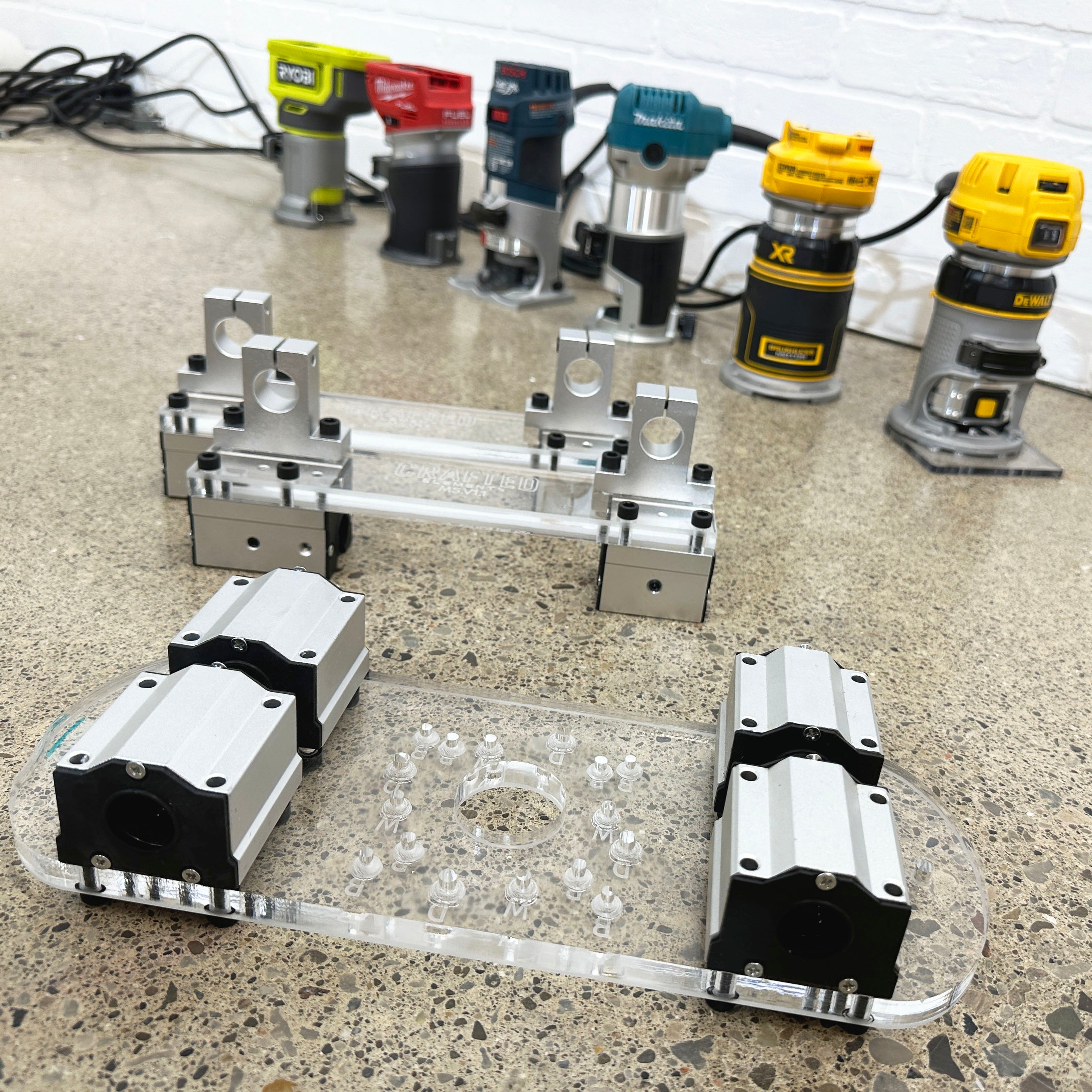 36x32" Trim Router Sled - Wood Slab Flattening Mill — Crafted Elements