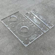Router Sled Acrylic Router Base & Brackets — Crafted Elements