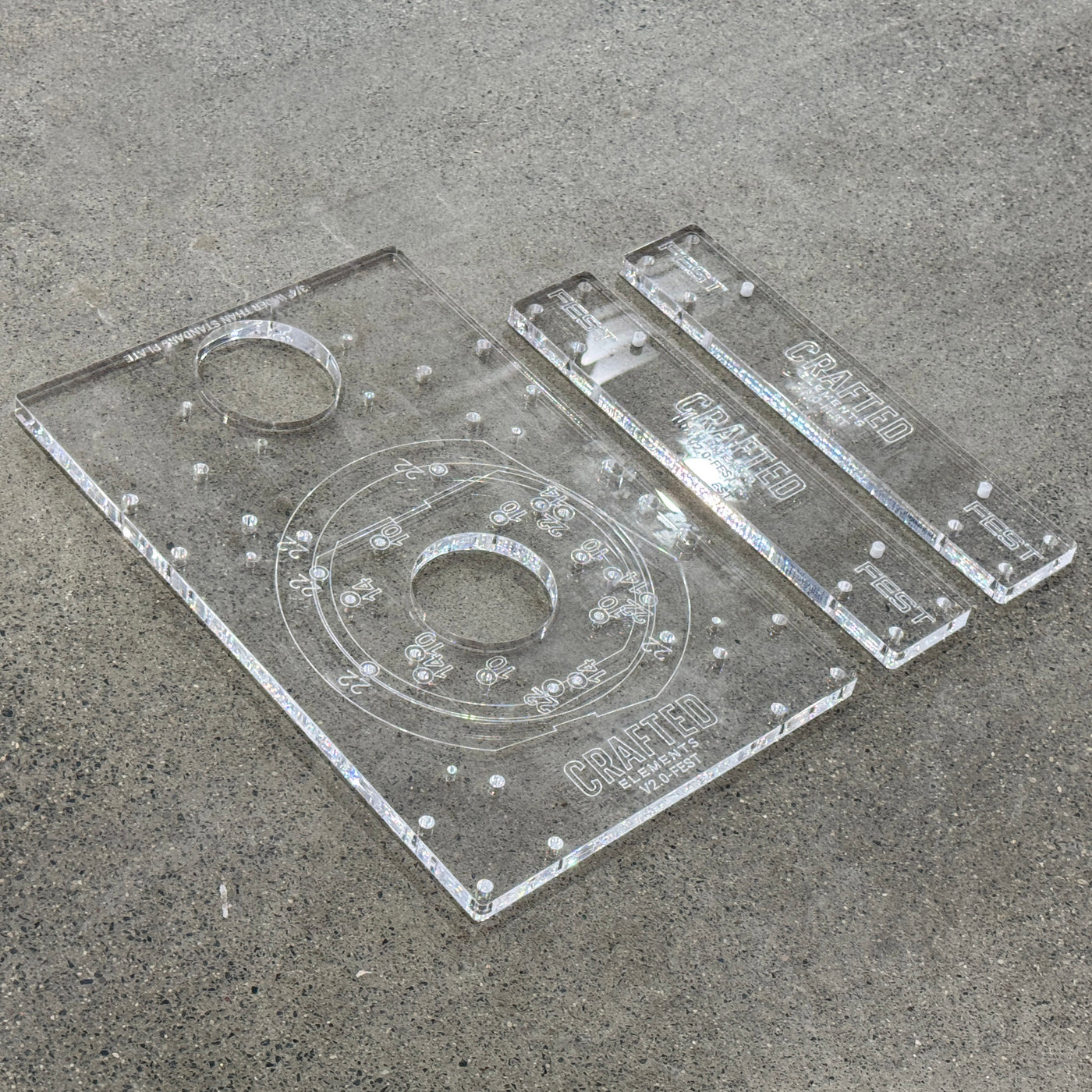 Router Sled Acrylic Router Base & Brackets — Crafted Elements