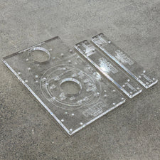 Router Sled Acrylic Router Base & Brackets — Crafted Elements