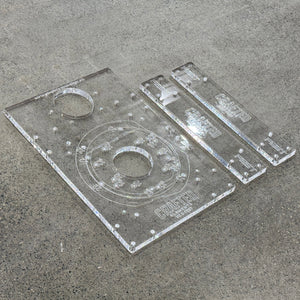 Router Sled Acrylic Router Base & Brackets — Crafted Elements