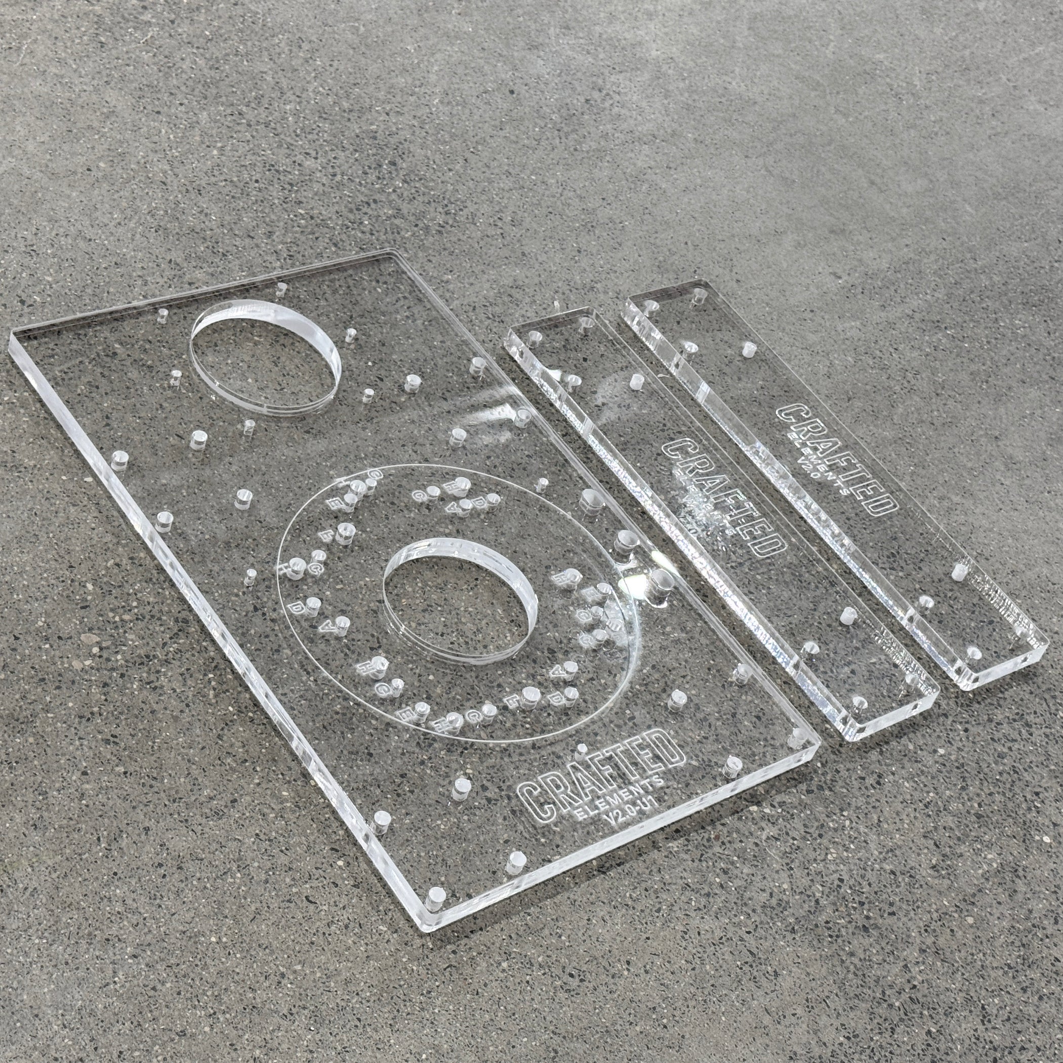 Router Sled Acrylic Router Base & Brackets — Crafted Elements