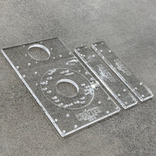 Router Sled Acrylic Router Base & Brackets — Crafted Elements