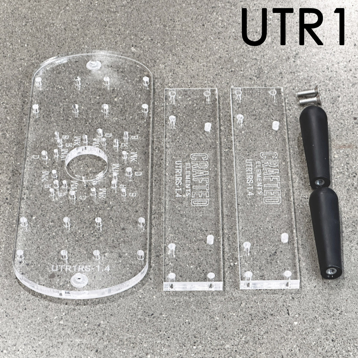 Router Sled Acrylic Router Base & Brackets — Crafted Elements