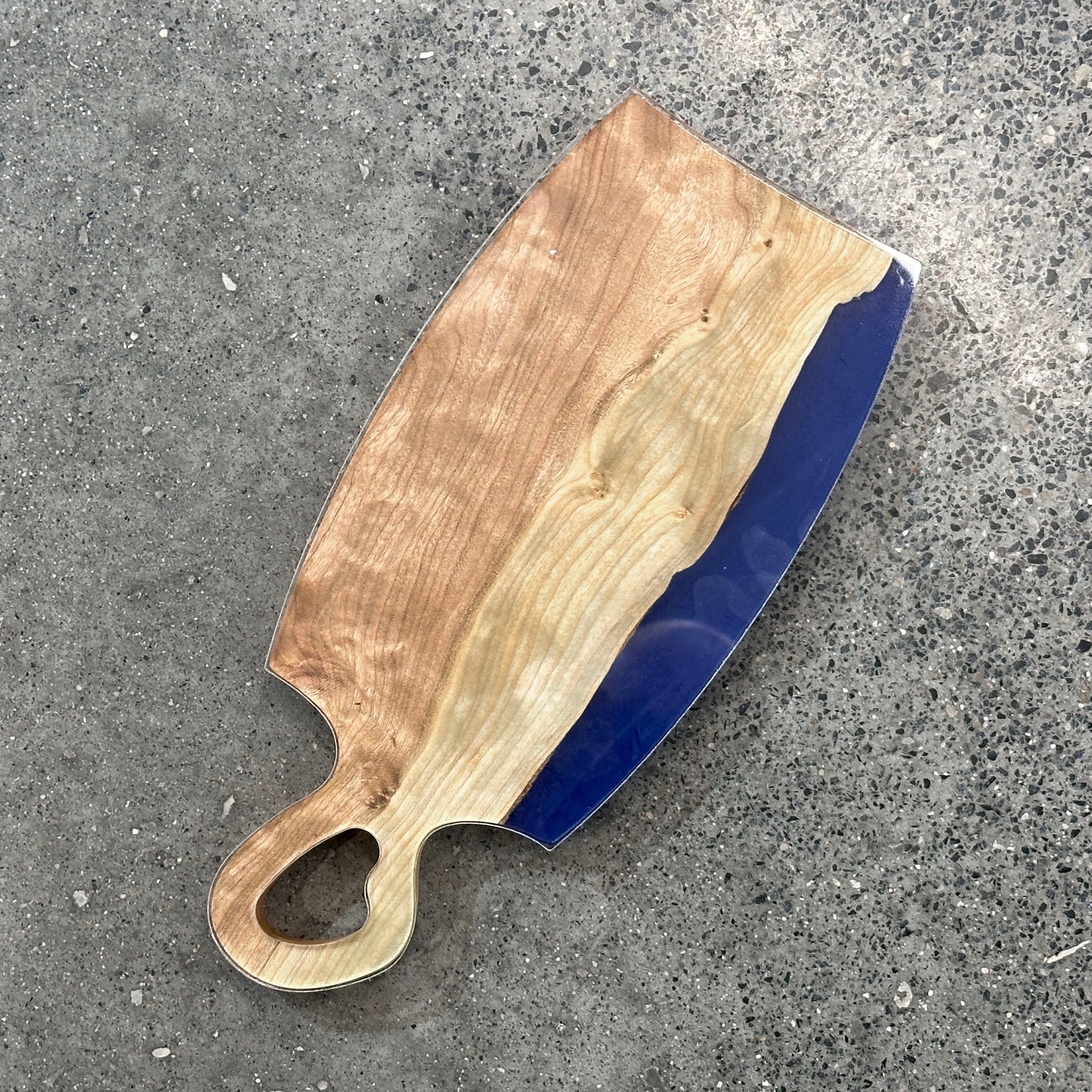 12.0x5.5" Small Flared Organic Cheese Board Acrylic Router Template ...