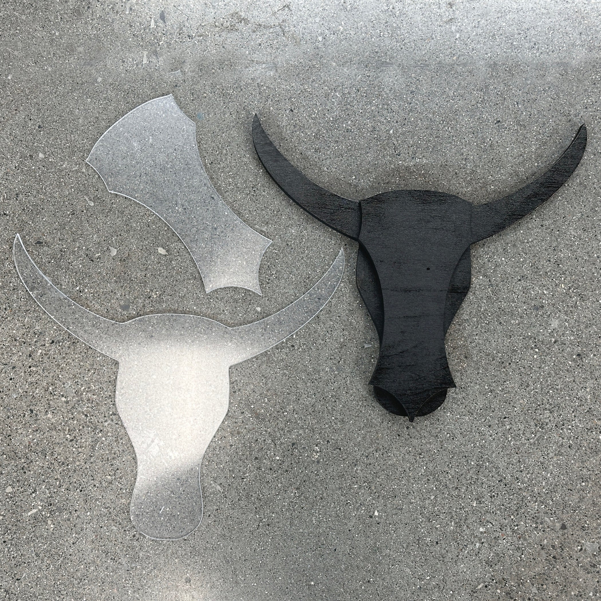 13.4x12.0" Toro Bull Wall Art Acrylic Router Template Set — Crafted ...