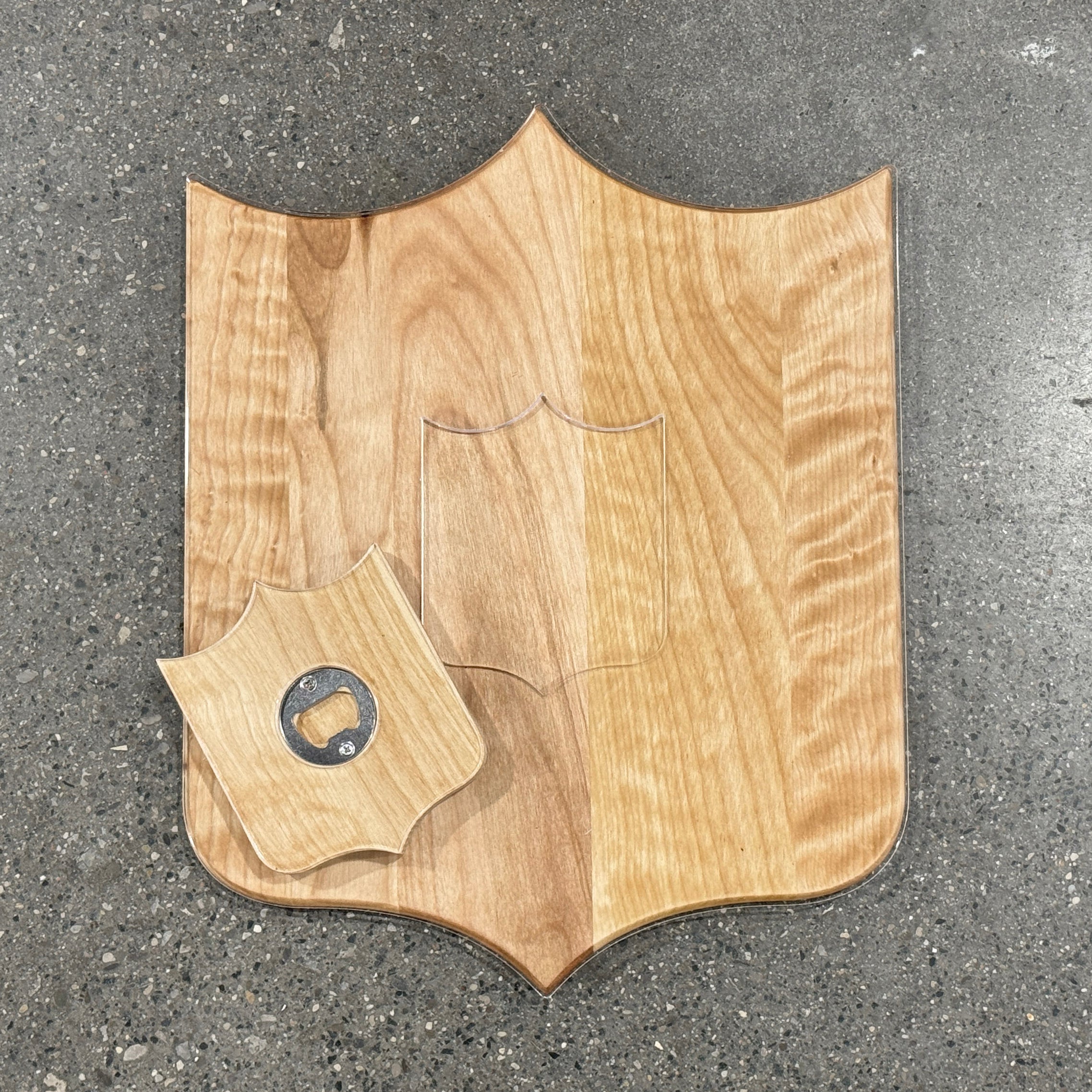 NFL Football Shield Plaque & Bottle Opener Style 8 - Acrylic Router Te ...
