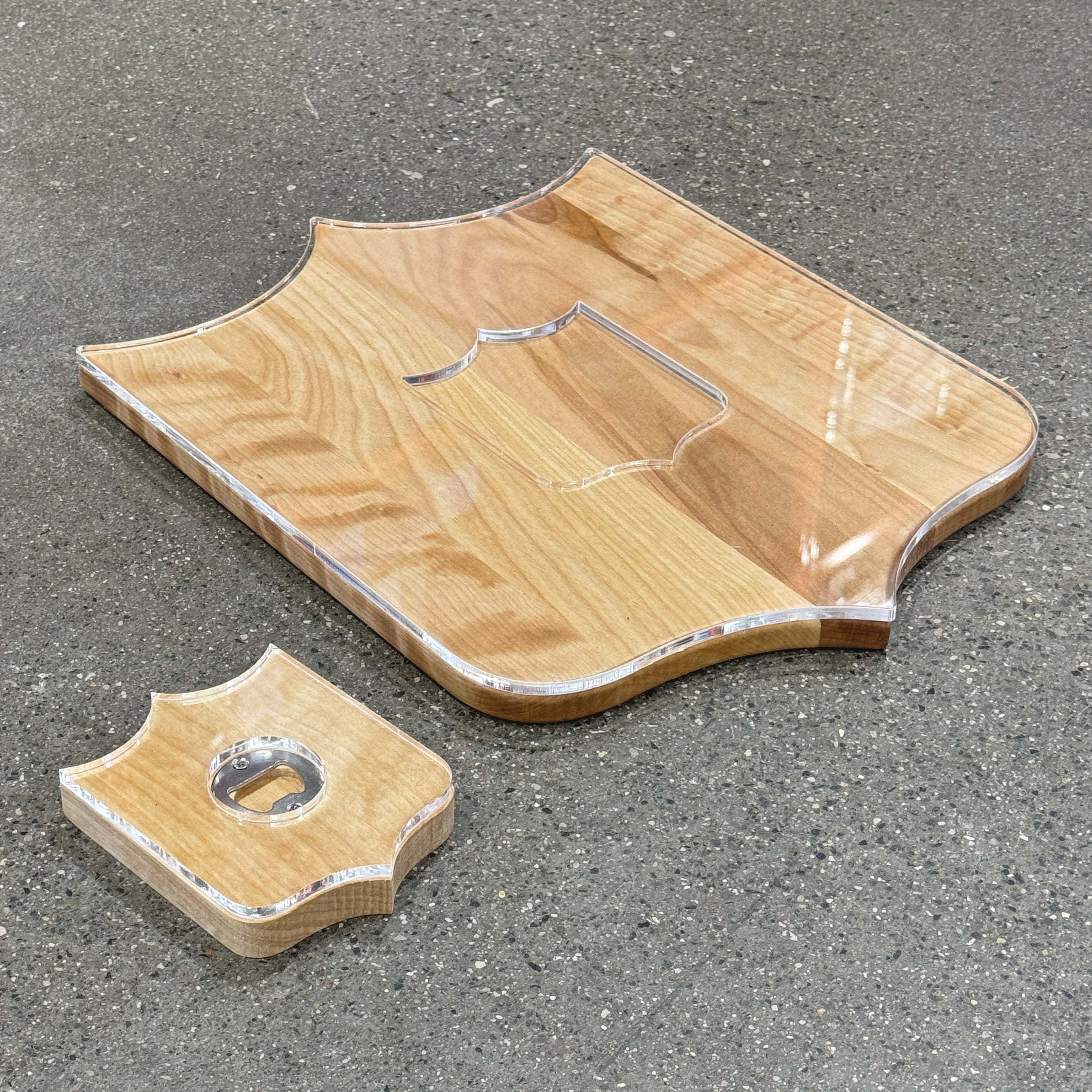 NFL Football Shield Plaque & Bottle Opener Style 8 - Acrylic Router Te ...