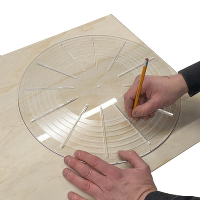 15.75" Clock Layout Acrylic Template For 8-16" Clocks – Crafted Elements