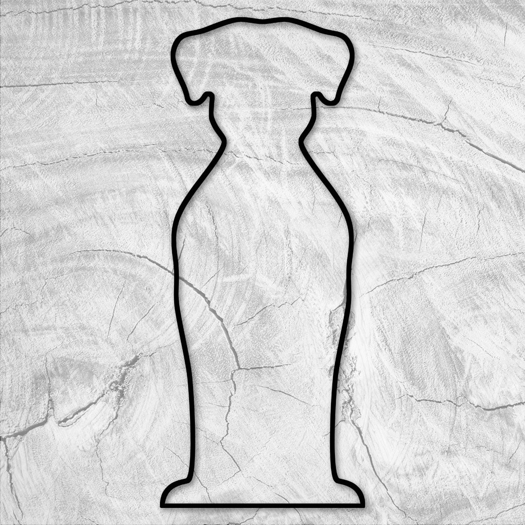 15.75x6.5" Dog Shaped Serving Board Acrylic Router Template – Crafted ...