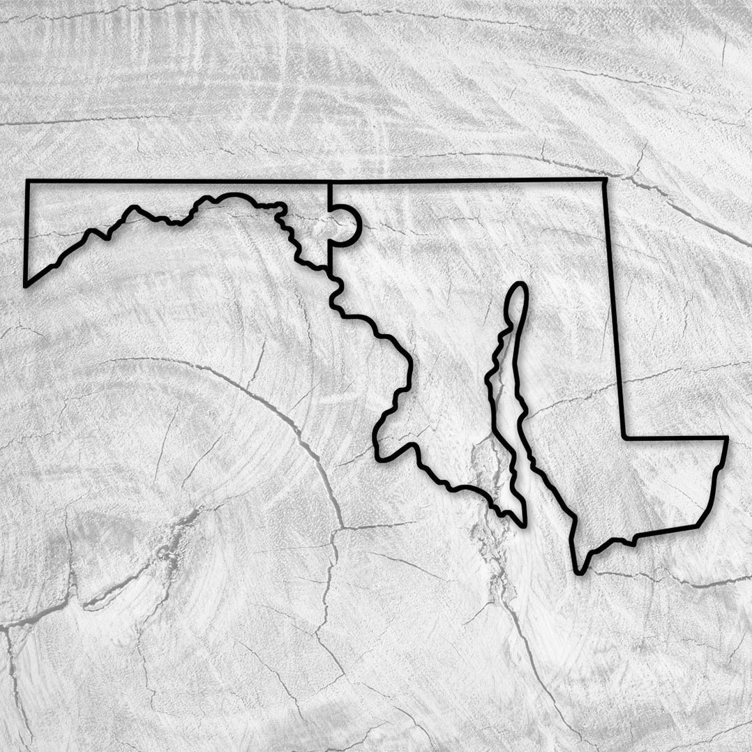 18x10.1" State Of Maryland Acrylic Router Template — Crafted Elements