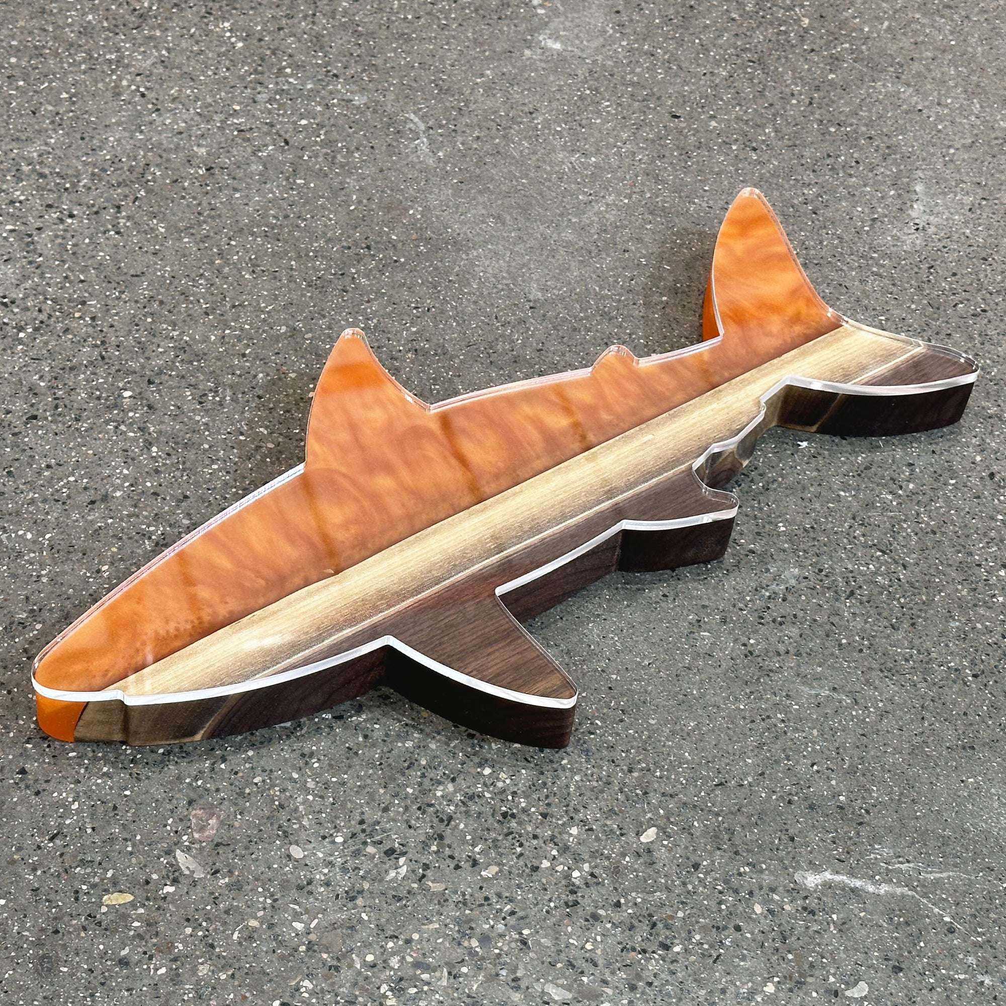 20x10" Sharkcuterie Board Shark Shaped Acrylic Router Template ...