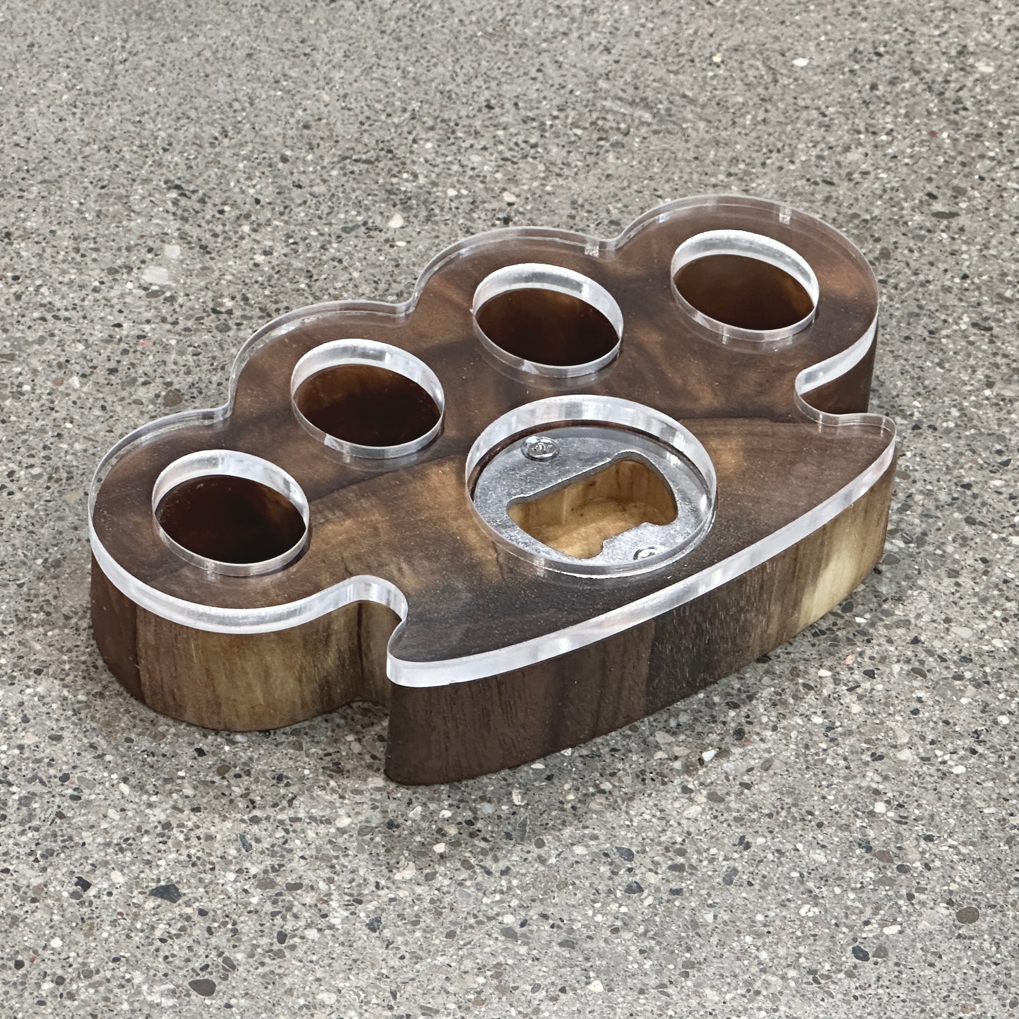 5.8x3.5" Brass Knuckles Bottle Opener Acrylic Router Template – Crafted ...