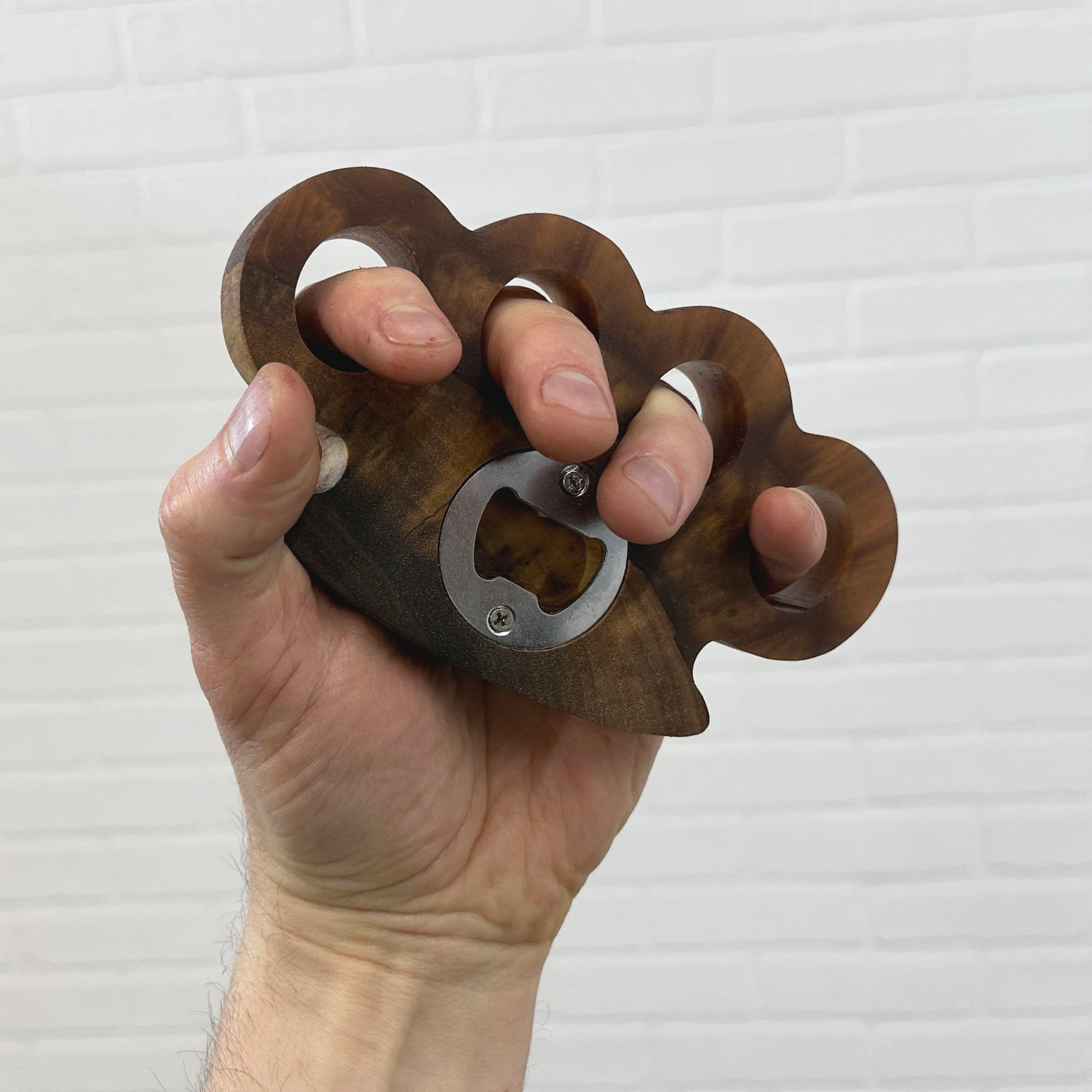 5.8x3.5" Brass Knuckles Bottle Opener Acrylic Router Template – Crafted ...