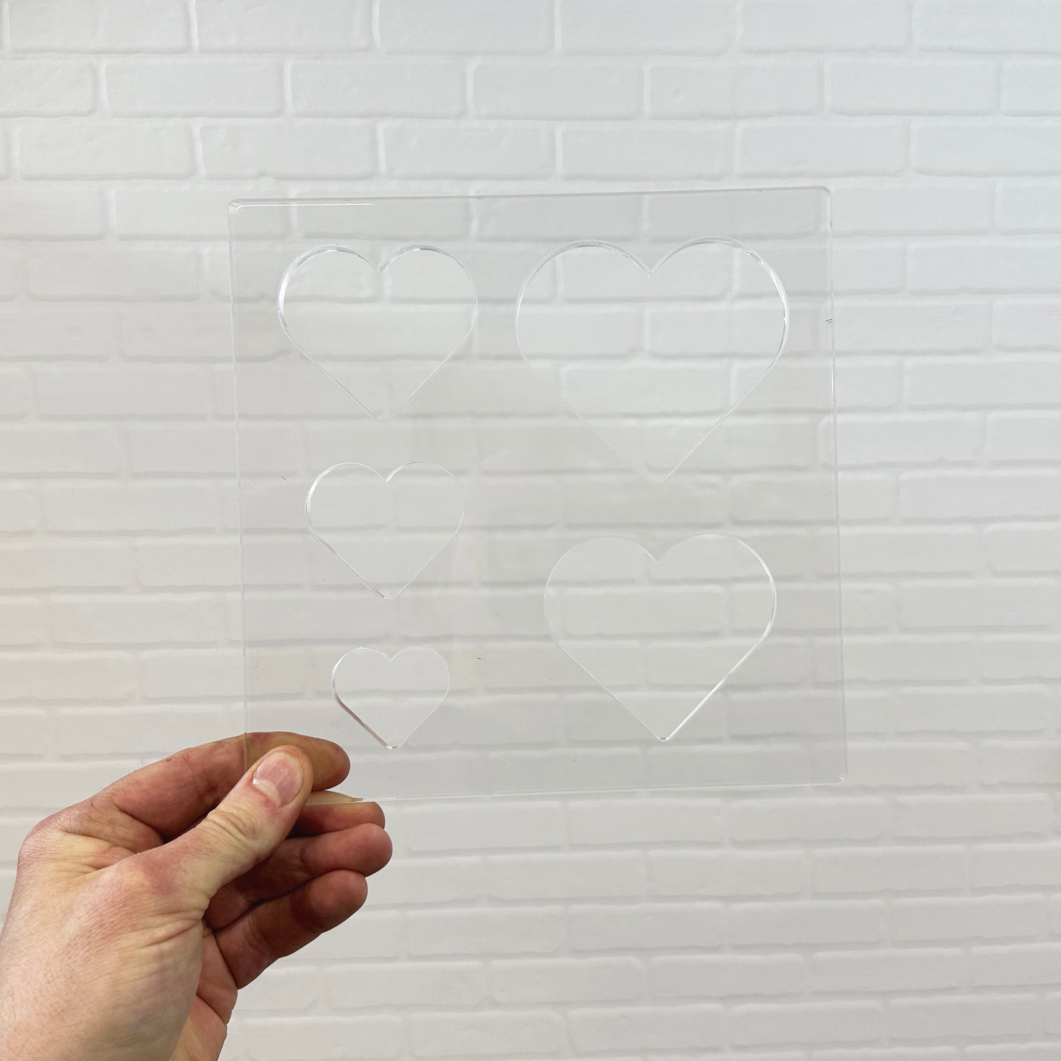 Heart Inlay Acrylic Router Template - 5 Heart Sizes — Crafted Elements
