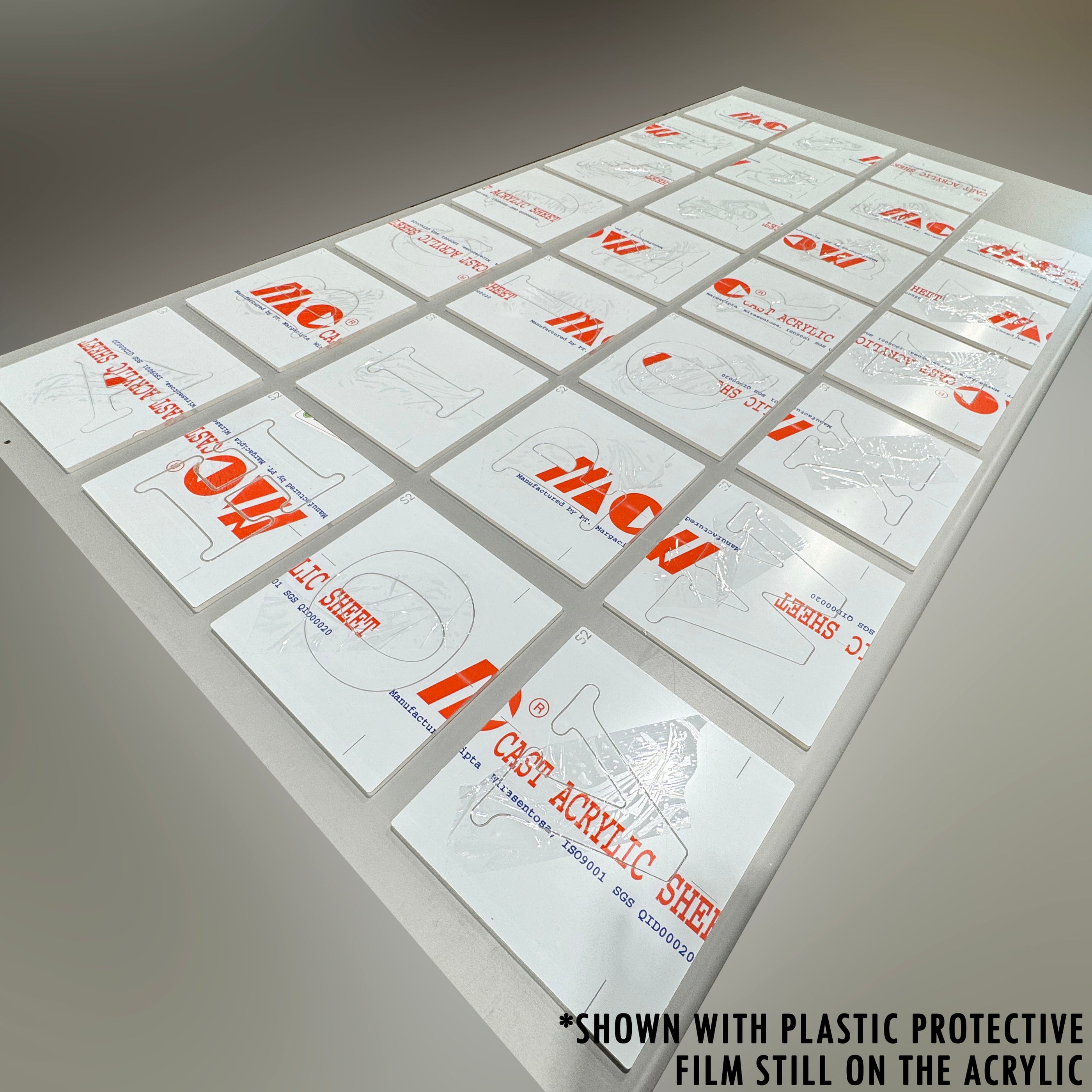 5" Letter Acrylic Router Template Set - Alphabet Inlay Template ...