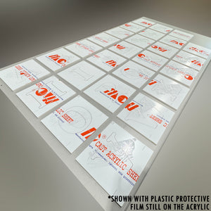 5" Letter Acrylic Router Template Set - Alphabet Inlay Template ...