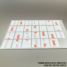 5" Letter Acrylic Router Template Set - Alphabet Inlay Template ...