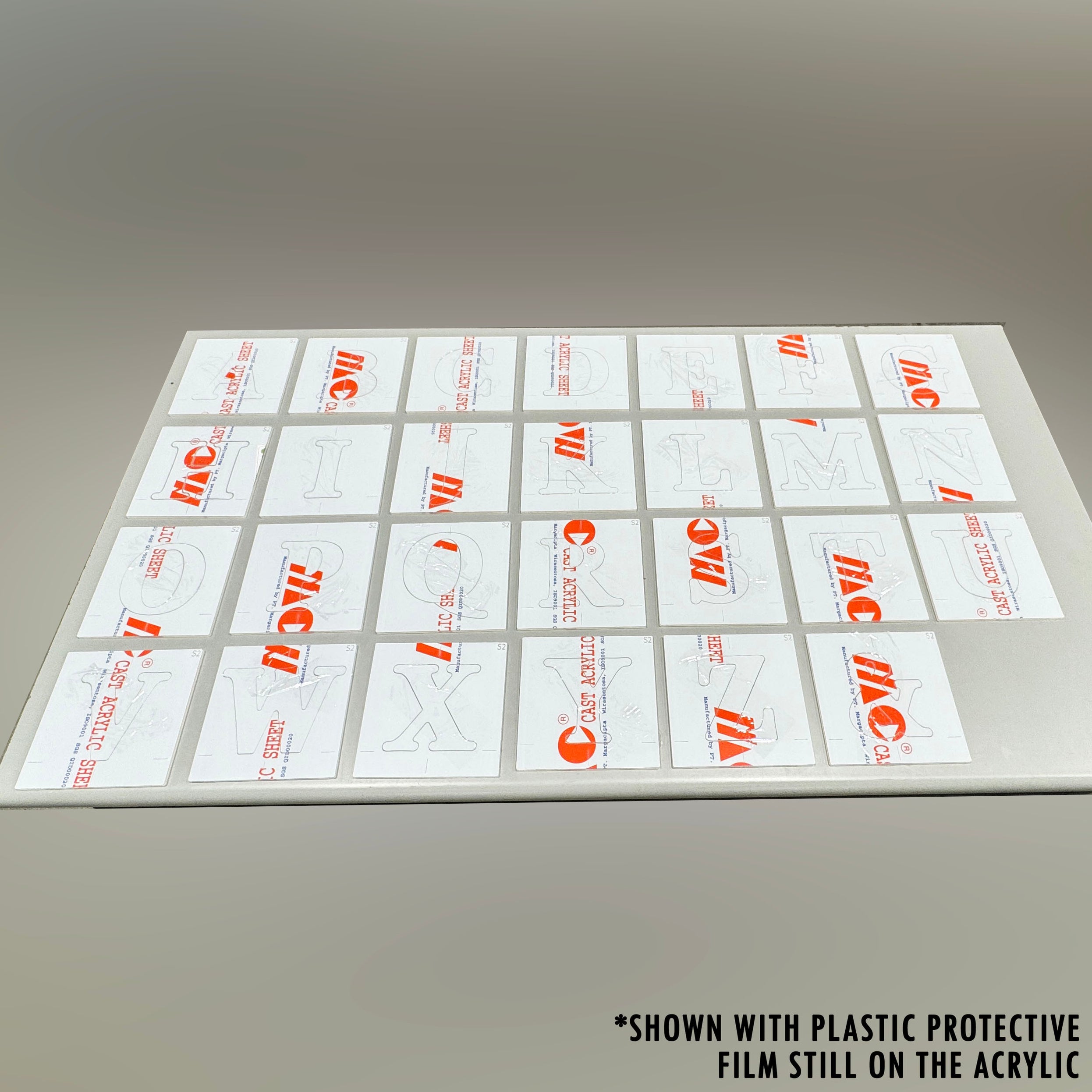 5" Letter Acrylic Router Template Set - Alphabet Inlay Template ...