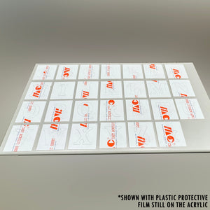 5" Letter Acrylic Router Template Set - Alphabet Inlay Template ...