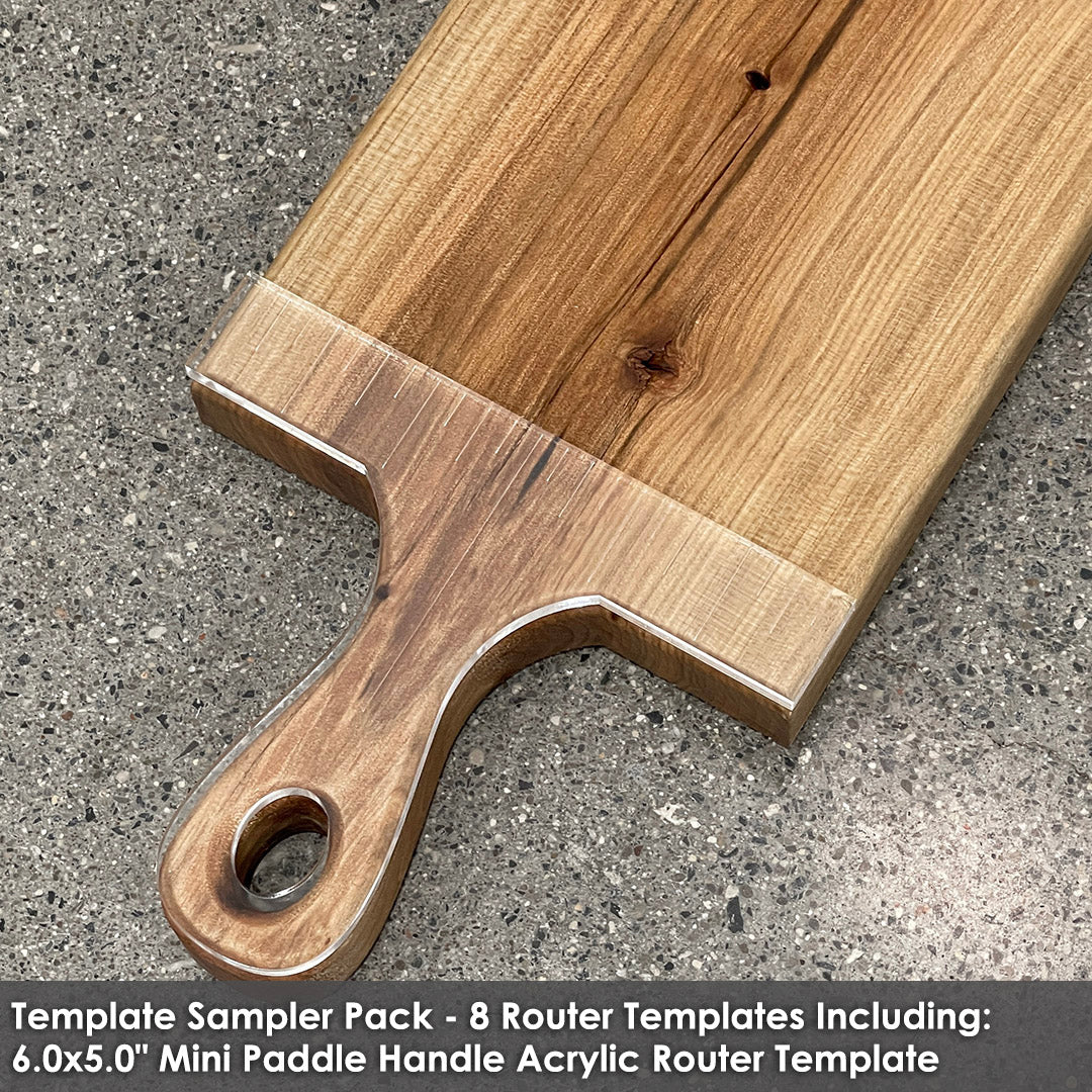 Router Templates 8 Pack - Serving Board Handles Acrylic Templates ...