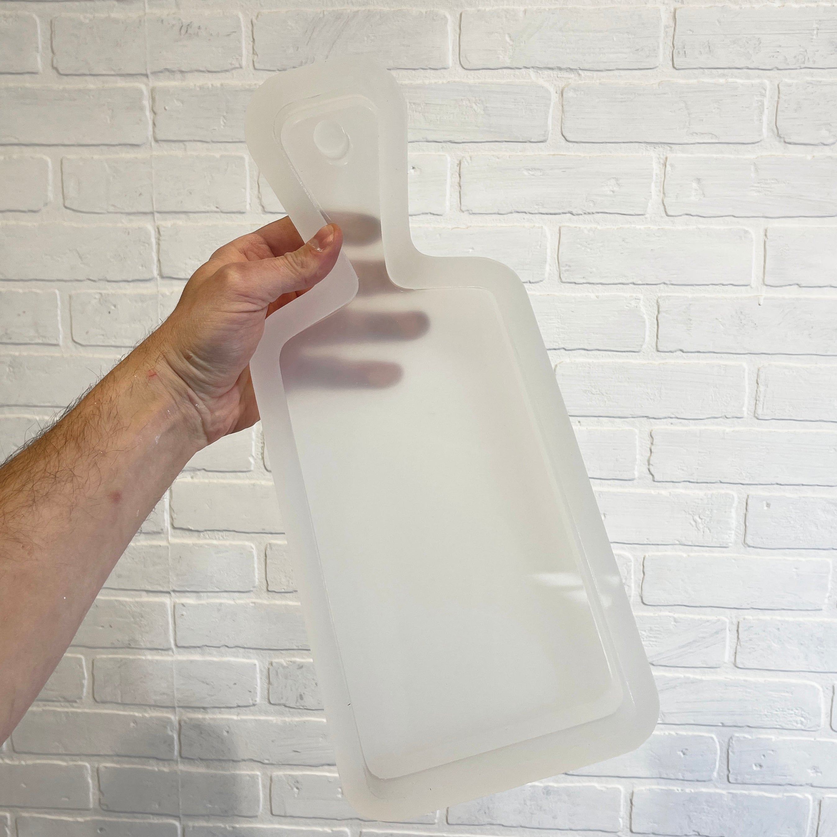 15.75x6.5x1" Flared Paddle Cheese Board Silicone Mold - Small Serving ...