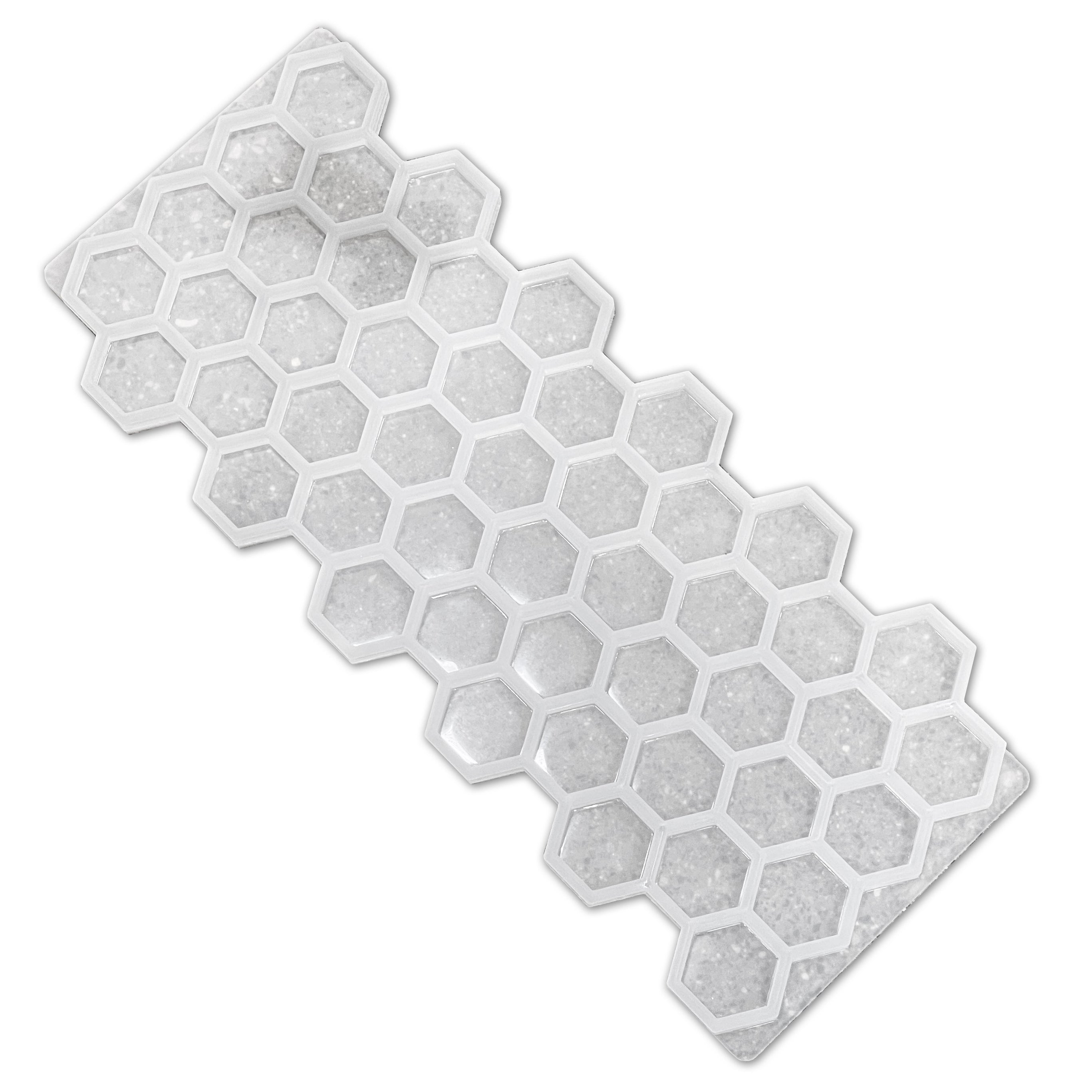 1.5x1.3x0.25" Hexagon Honeycomb Mosaic Tile Silicone Mold - 48 Hexagon ...