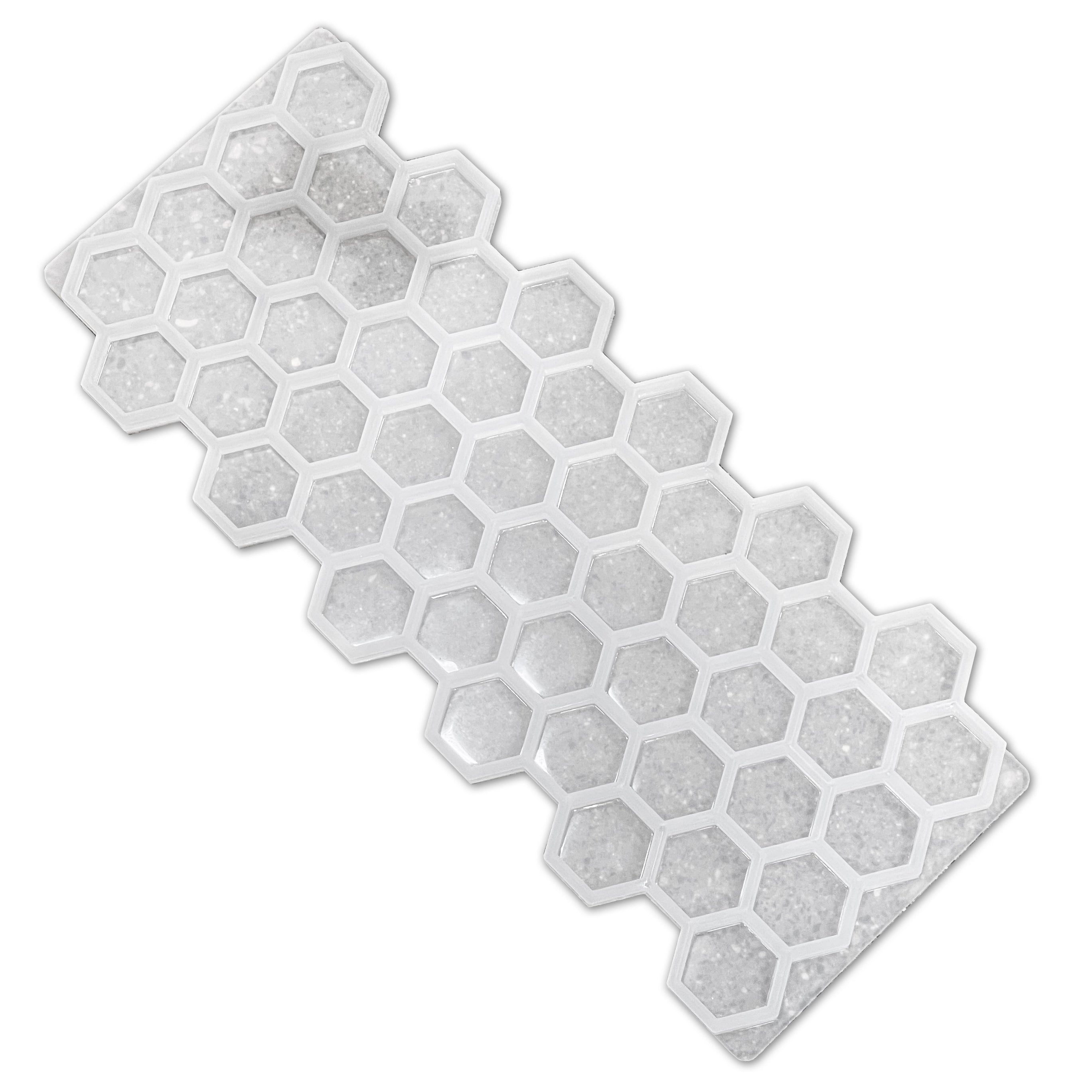 1.5x1.3x0.25" Hexagon Honeycomb Mosaic Tile Silicone Mold - 48 Hexagon ...