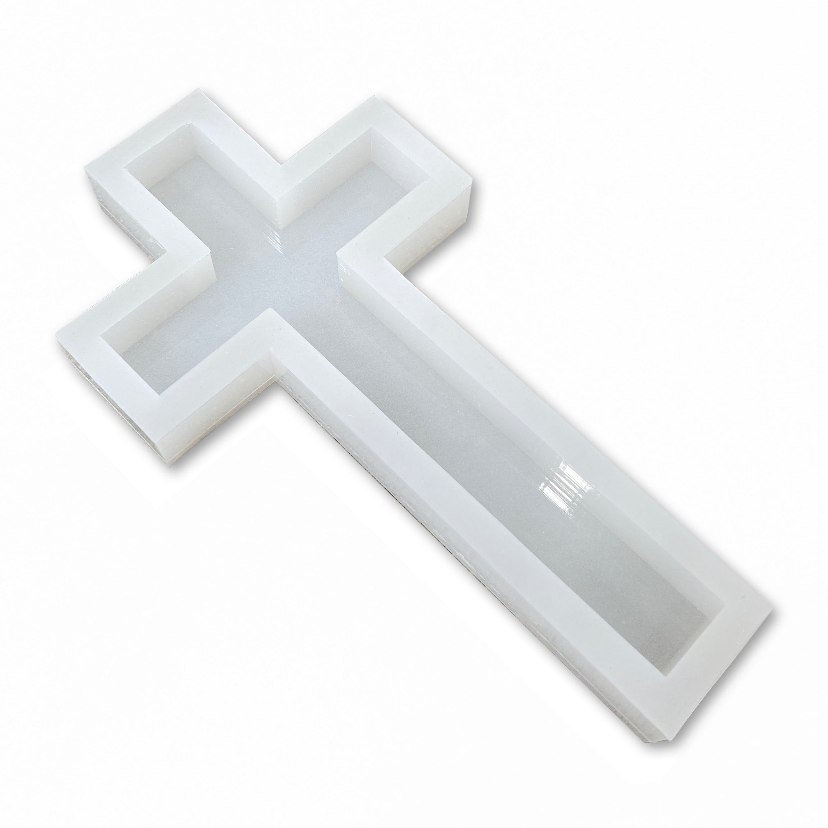 12x6x1" Cross Silicone Mold For Epoxy Resin - Medium Cross Mold ...
