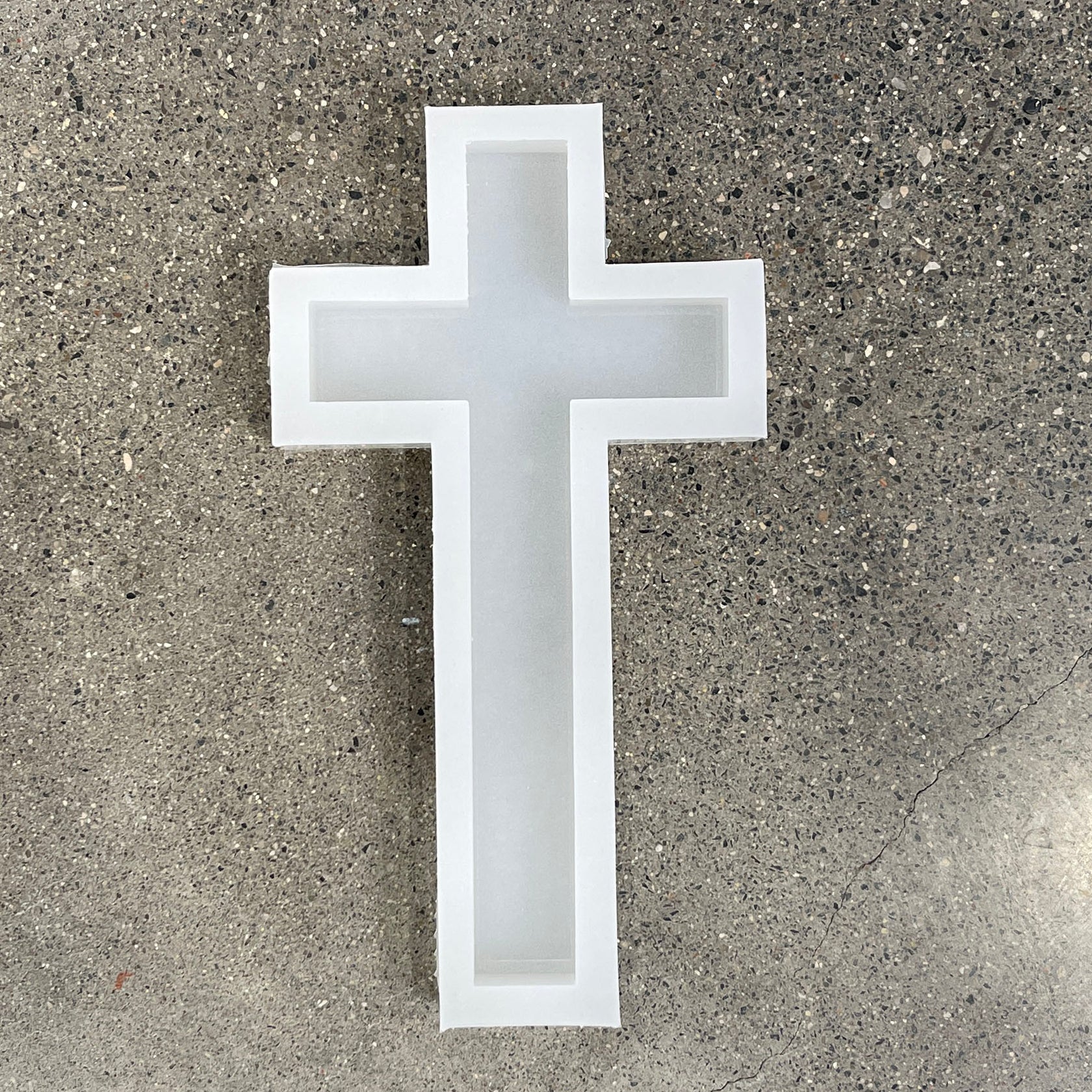12x6x1" Cross Silicone Mold For Epoxy Resin - Medium Cross Mold ...